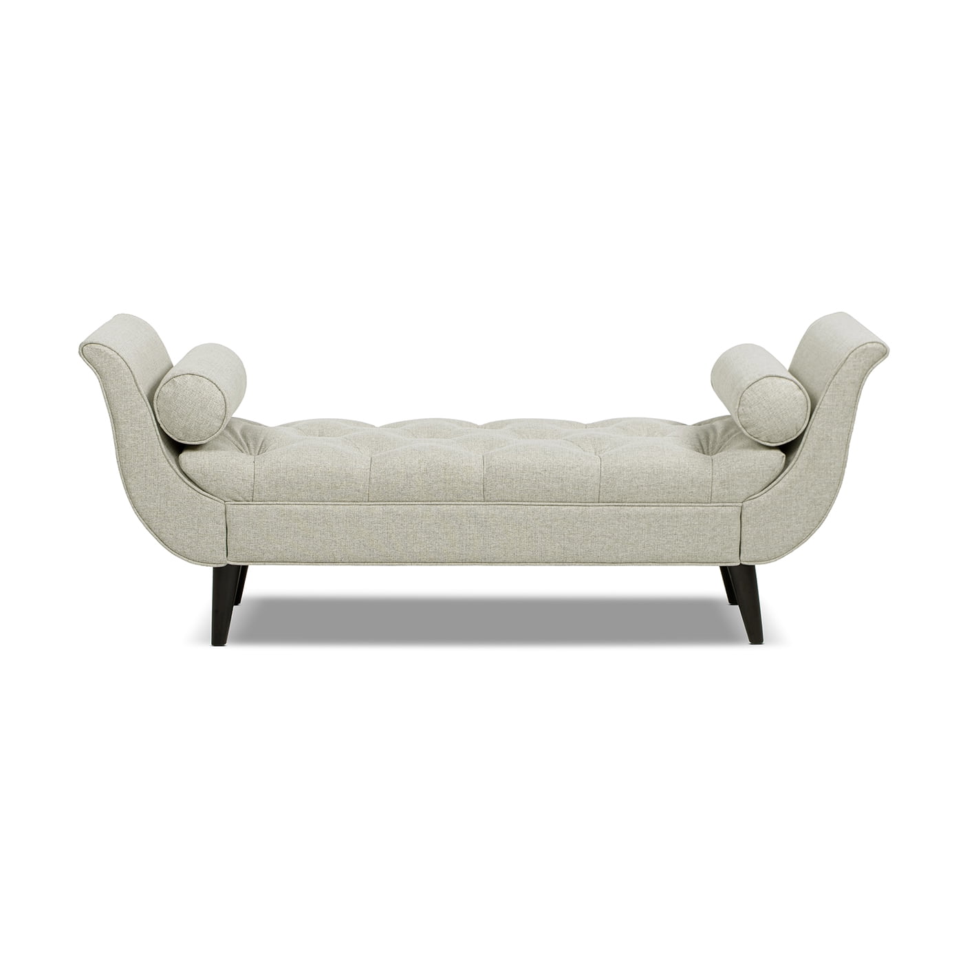 Jennifer Taylor Home Alma Tufted Flared Arm Entryway Bench, Taupe ...