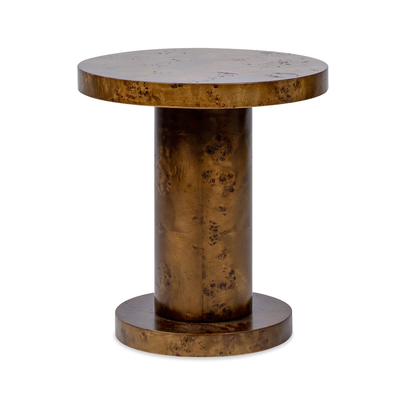Jennifer Taylor Home Bolin 18" Round Pillar Burl Accent Side Table ...