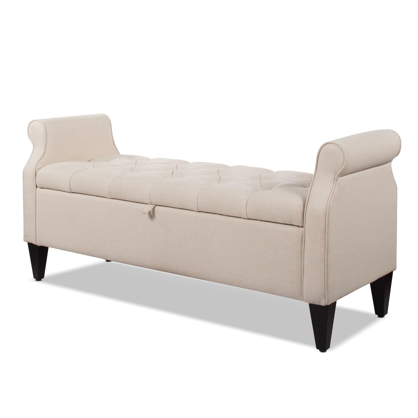 Jennifer Taylor Home Jacqueline Storage Bench Sky Neutral Beige ...