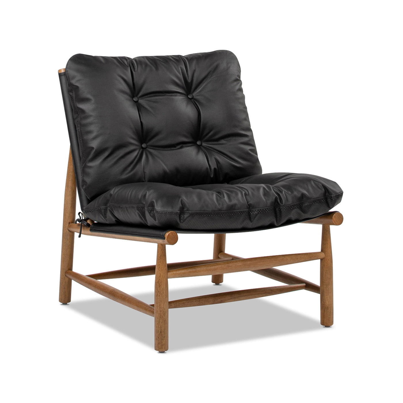 Jennifer Taylor Home Oxford 26.5" Leather Mid-Century Modern Accent ...