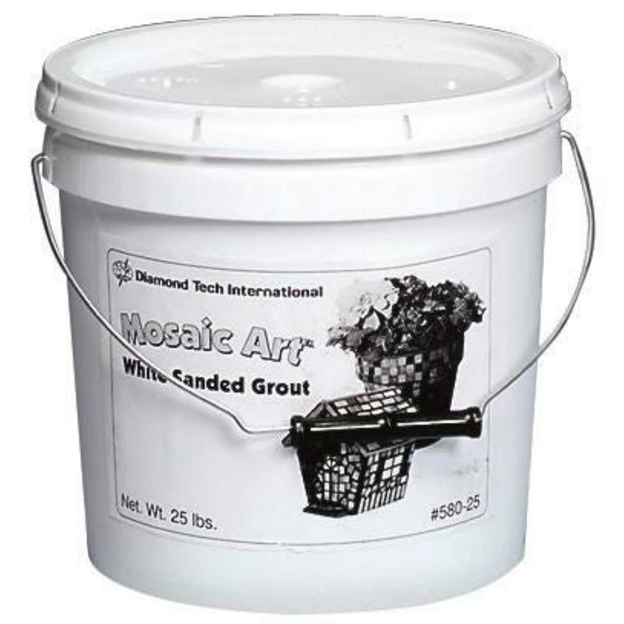 Jennifer's Mosaics Dry Set Grout, 25 lb Bucket, White - Walmart.com