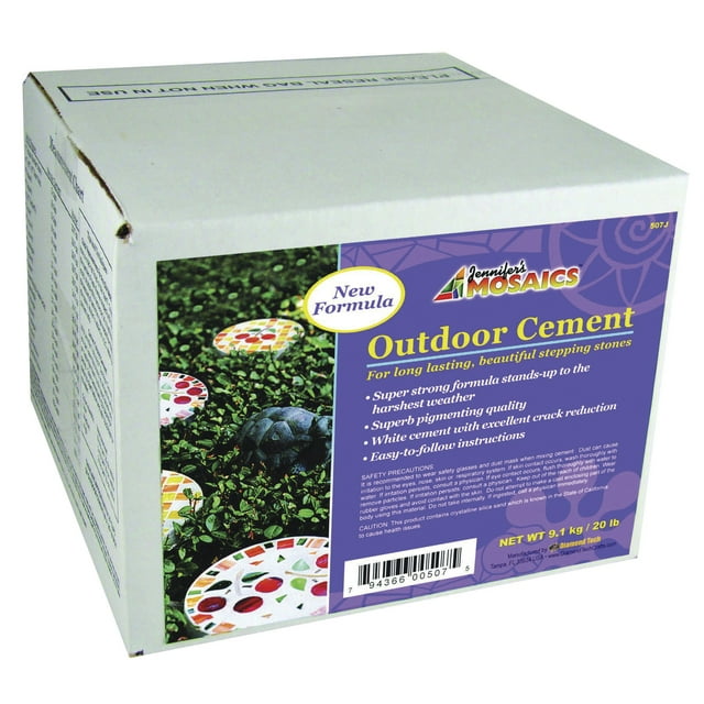 Jennifer's Mosaics Outdoor Cement, 20 lb - Stepping Stones, Garden ...