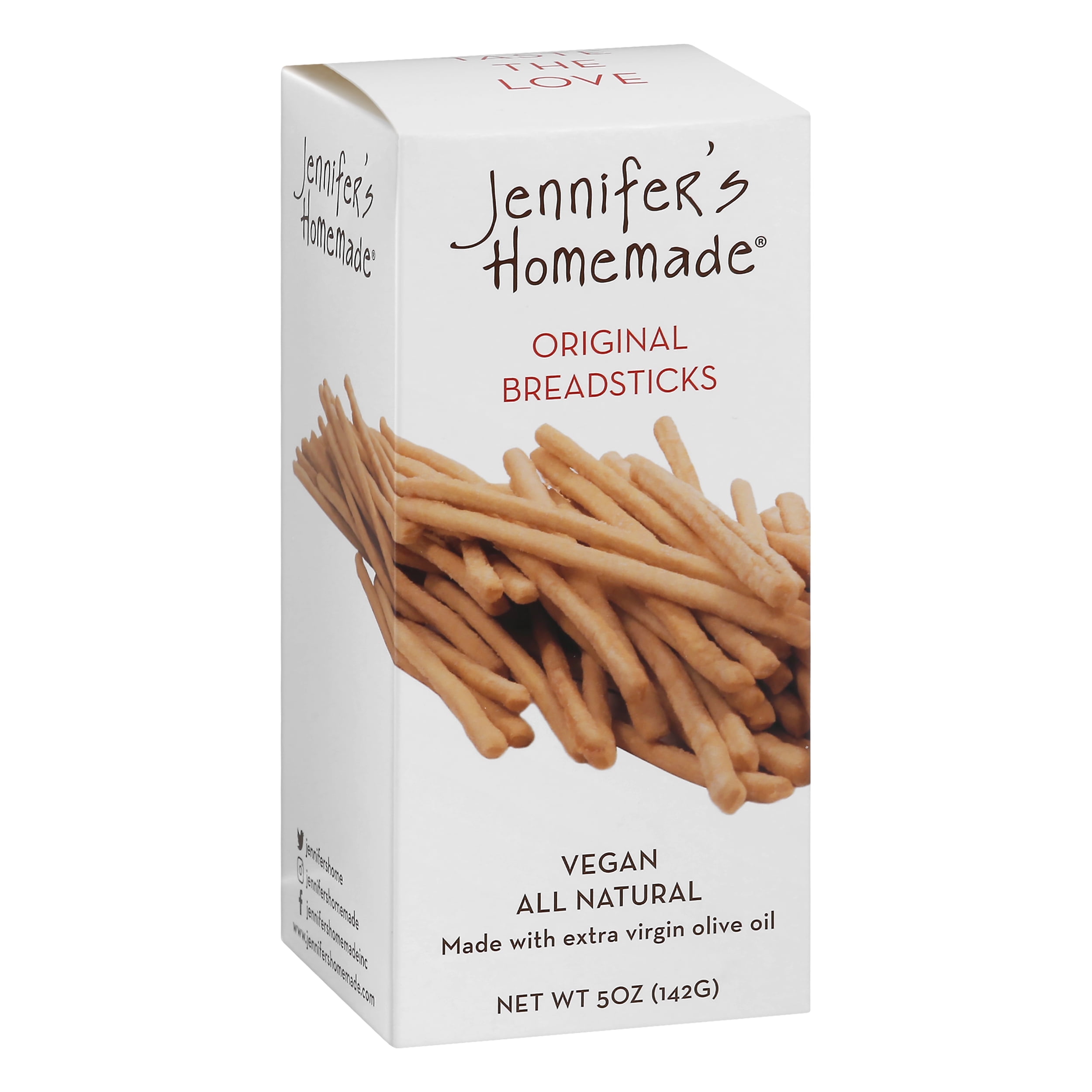 Jennifers Homemade Original Breadsticks 5 oz (Pack Of 12) - Walmart.com