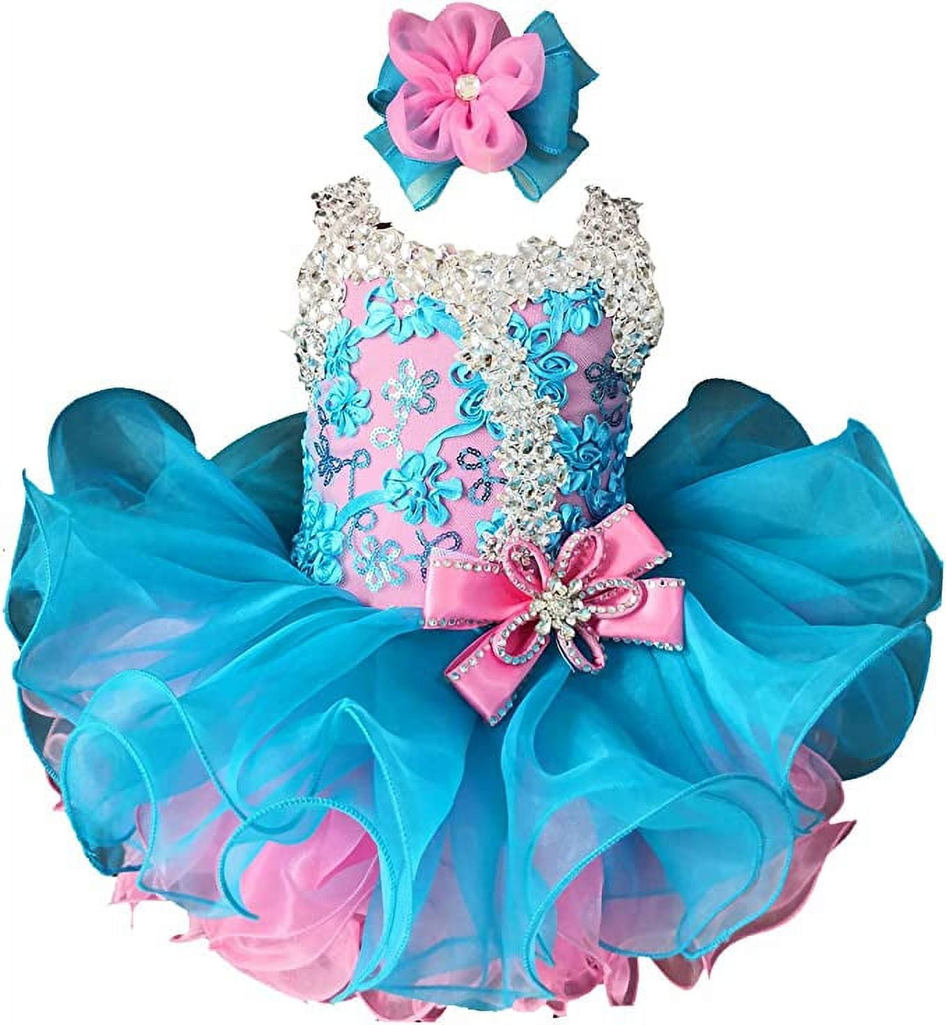 Jenniferwu G037BP Infant Toddler Baby Newborn Little Girl's Pageant ...