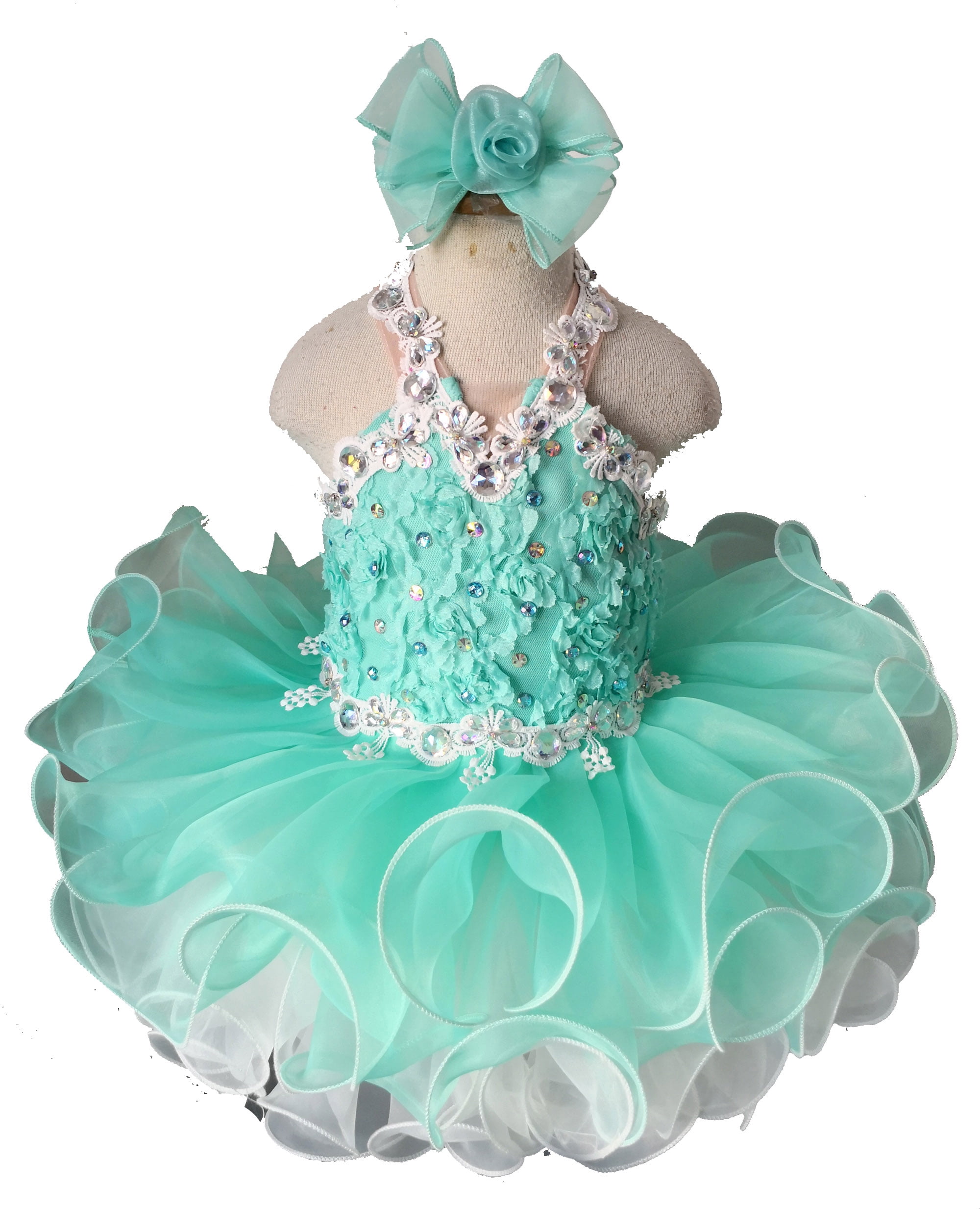 Jenniferwu G040-2 Infant Toddler Baby Newborn Little Girl's Pageant ...