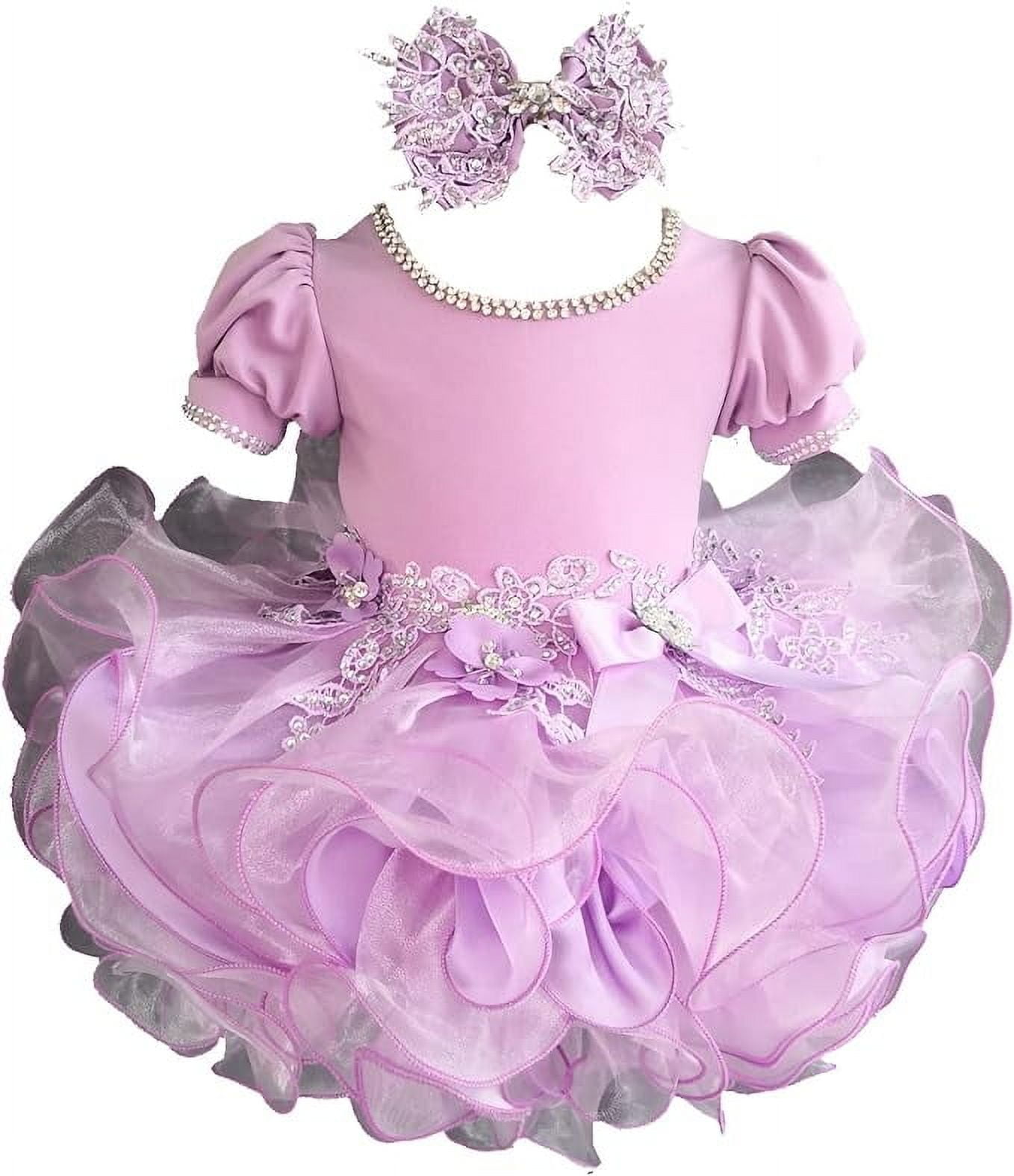Jenniferwu G589Lilac Infant Toddler Baby Newborn Little Girl's Pageant ...