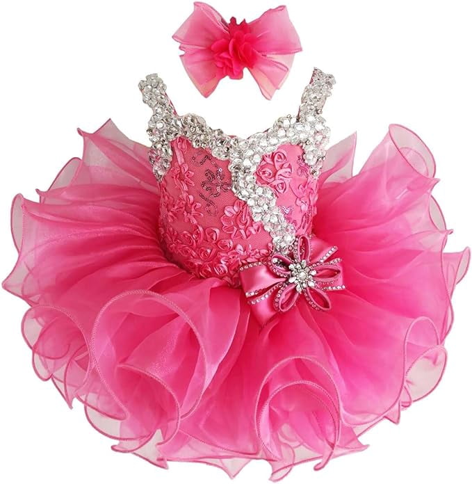 Jenniferwu Infant Toddler Baby Newborn Little Girl's Pageant Party ...