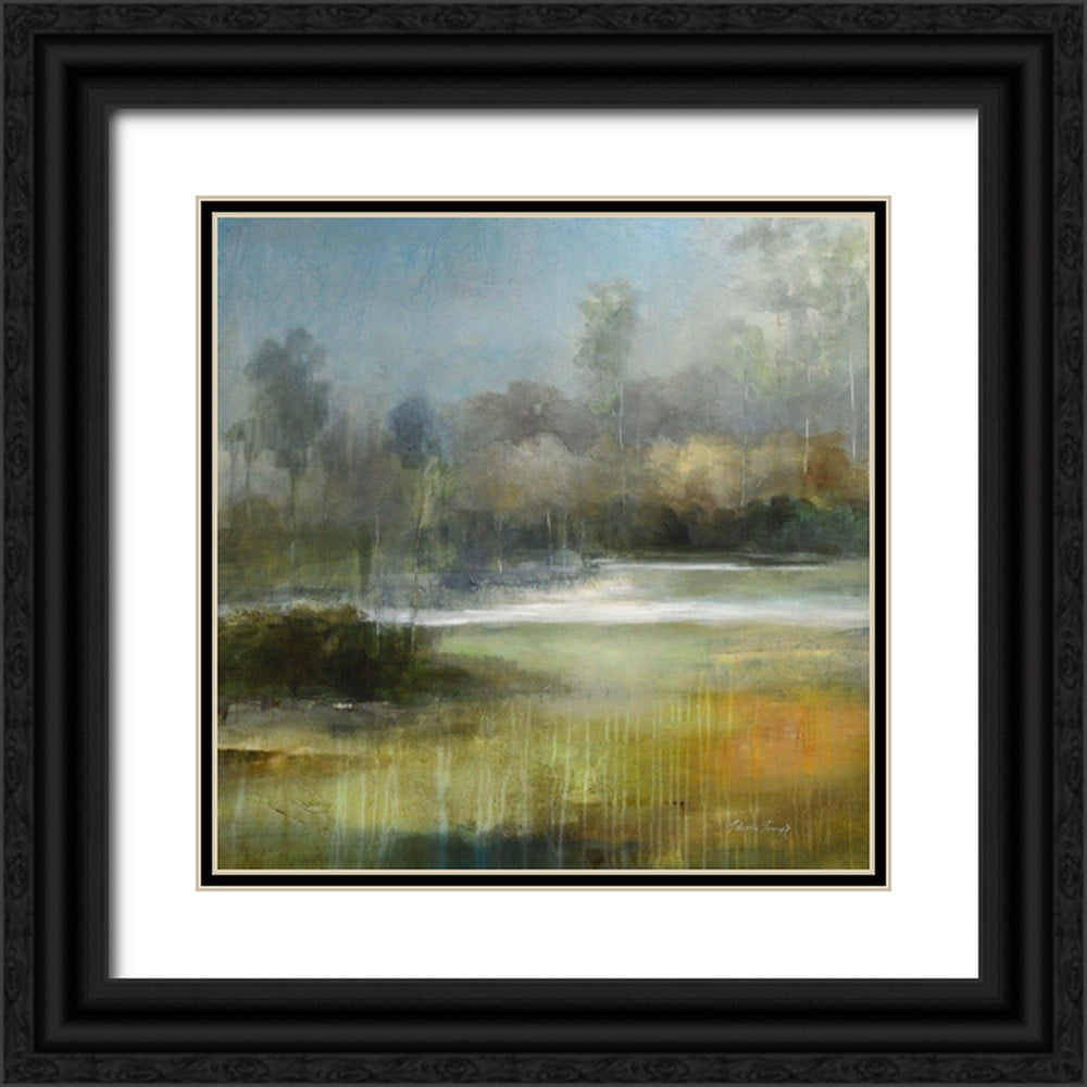 Jennings, J Austin 12x12 Black Ornate Wood Framed with Double Matting ...