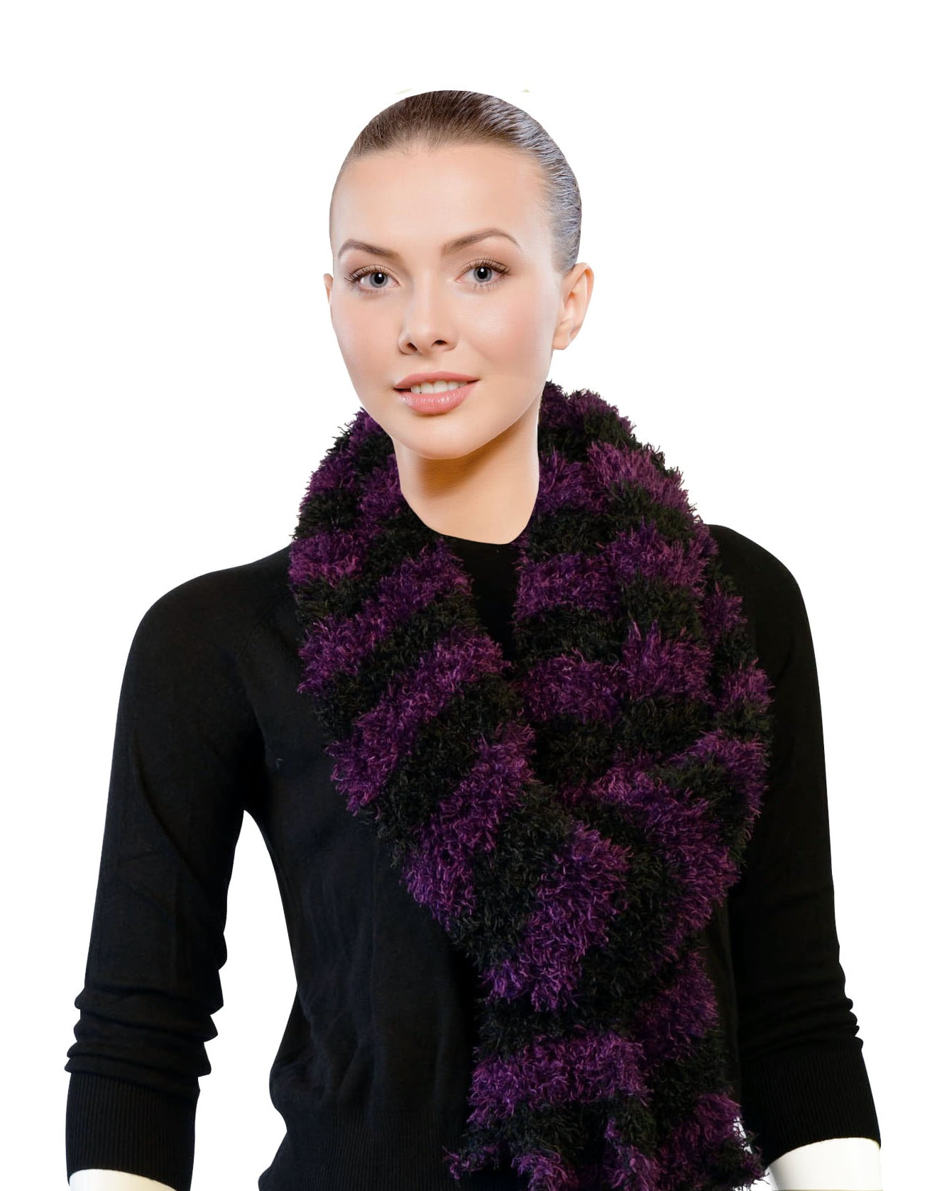 Jennis 8in1 Stylish Ladies Magic Scarf Shawl Woolly Charcoal Fiber Head ...