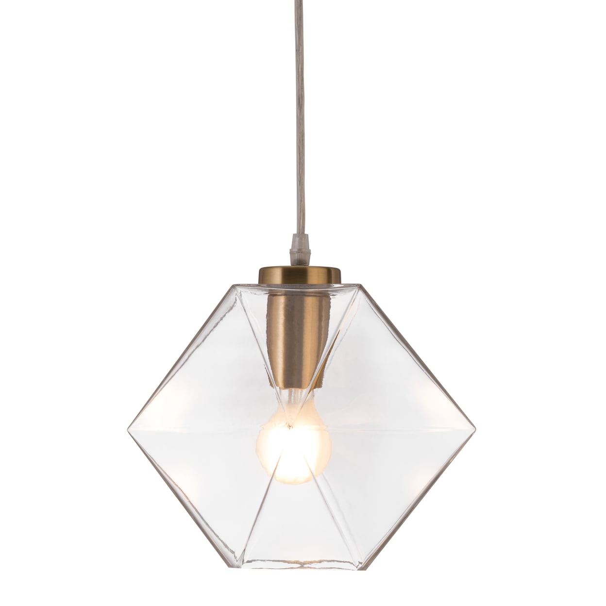 ZUO Jenny Modern 1-Light Ceiling Lamp in Gold - Walmart.com