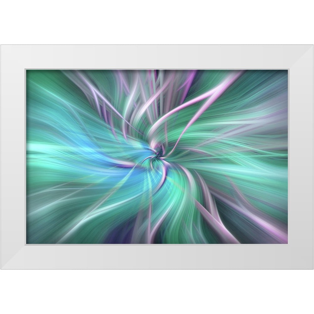 Jenny Rainbow Fine Art 24x17 White Modern Wood Framed Museum Art Print Titled - Mystery of ...