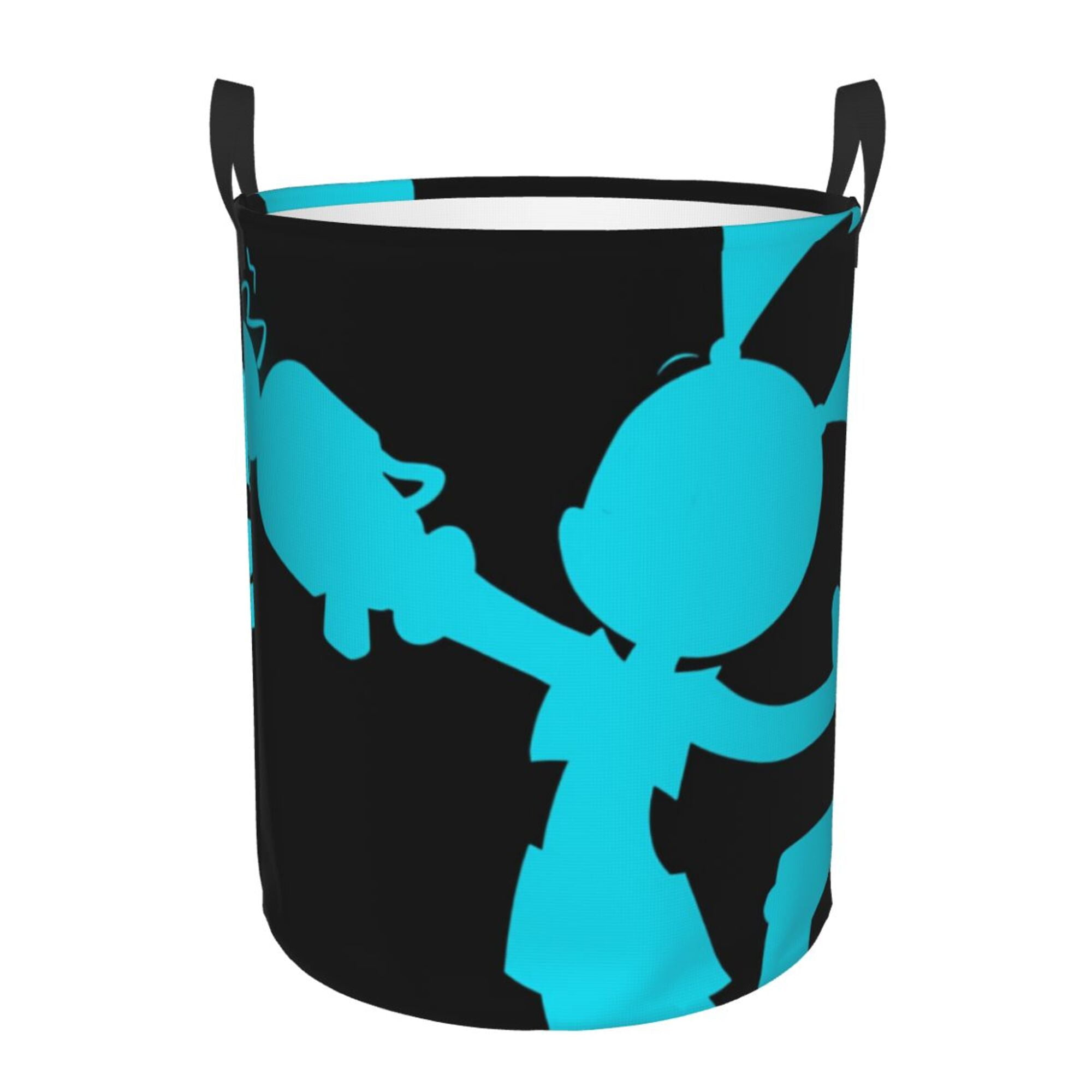 Jenny Wakeman Circular Hamper, Waterproof Collapsible Laundry Basket ...