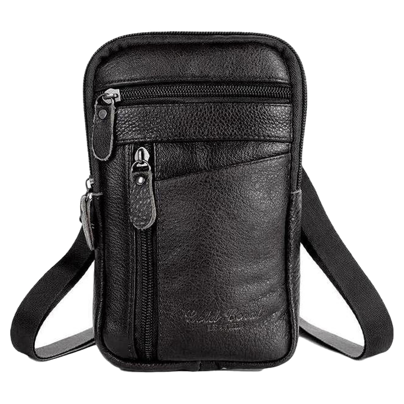 Jenny Watson Men's Genuine Leather Shoulder Messenger Bag Flap Over Man ...