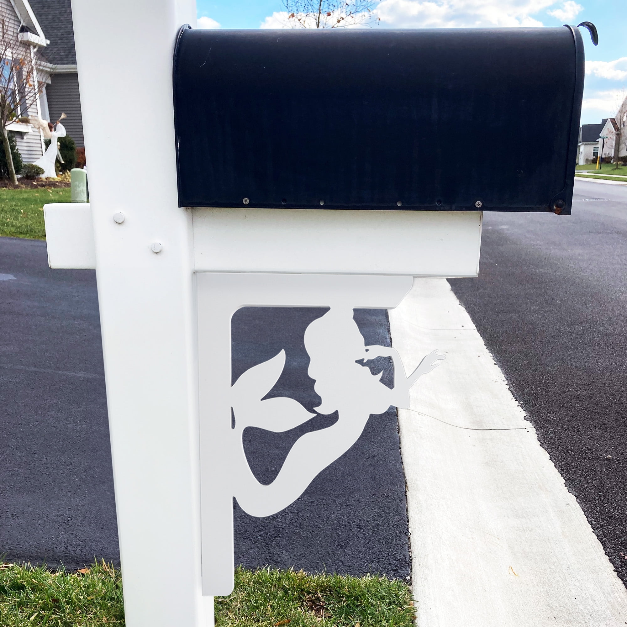 JennyGems 16-Inch Beach Coastal Mermaid Mailbox or Decorative Porch ...