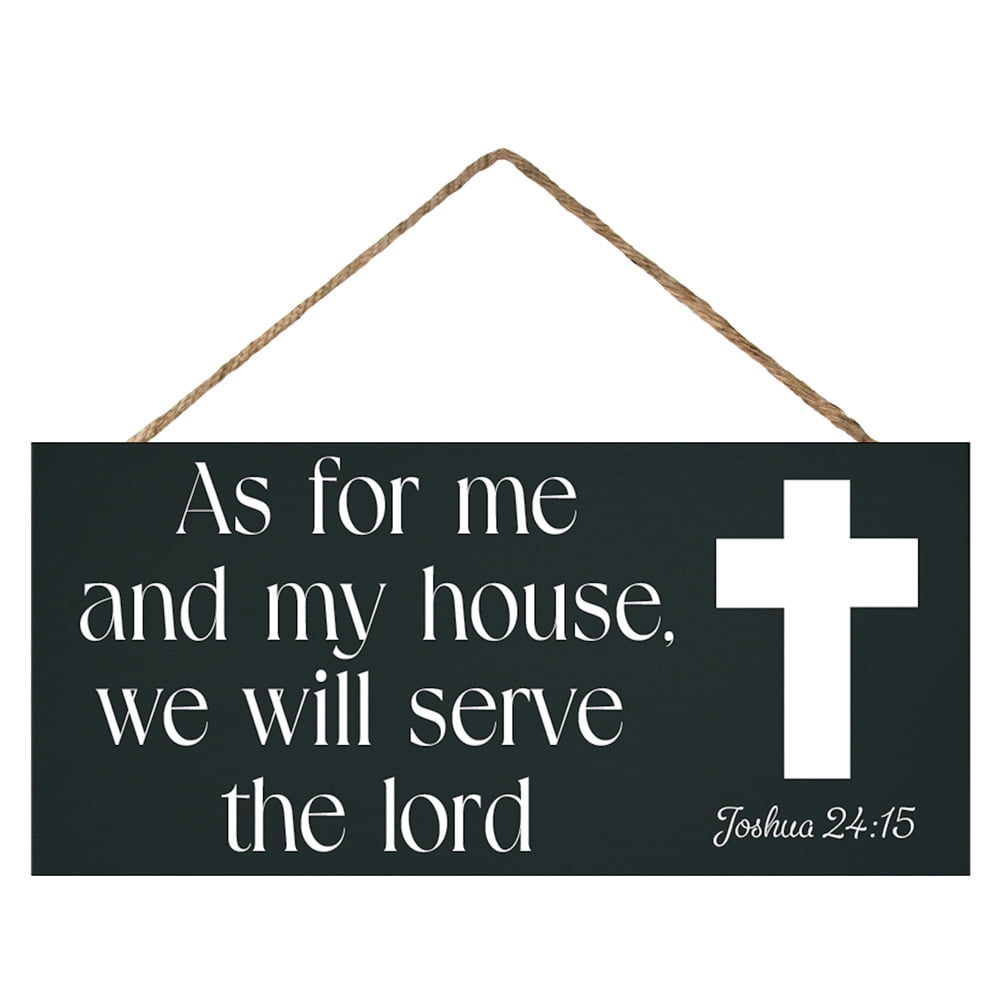 JennyGems Scripture Wall Art, As for Me and My House We Will Serve the ...