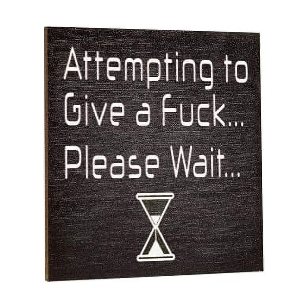 JennyGems Attempting to Give Please Wait Funny Fridge Magnet, 3 x 3 ...