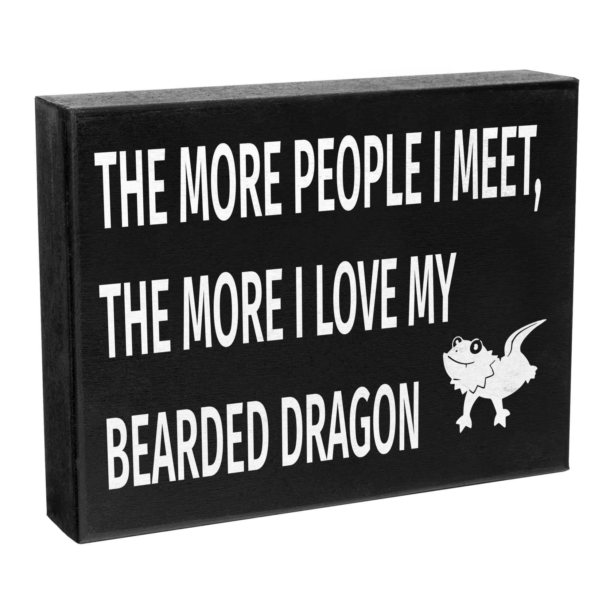 JennyGems Bearded Dragon Sign, Funny Bearded Dragon Decor, Bearded ...