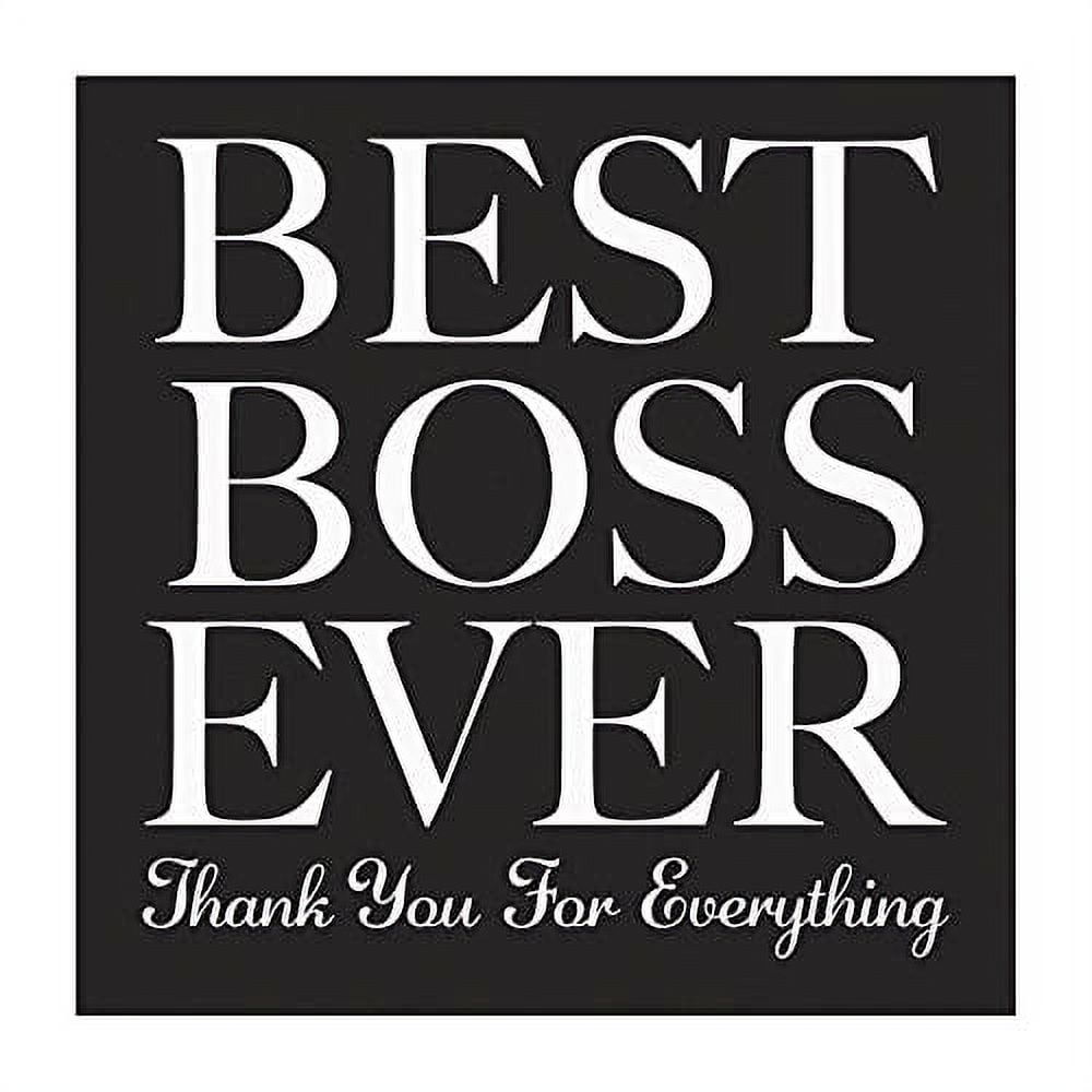 JennyGems Boss Gifts, Best Boss Ever Gifts Sign Decor, Boss Day, 5.5x5 ...