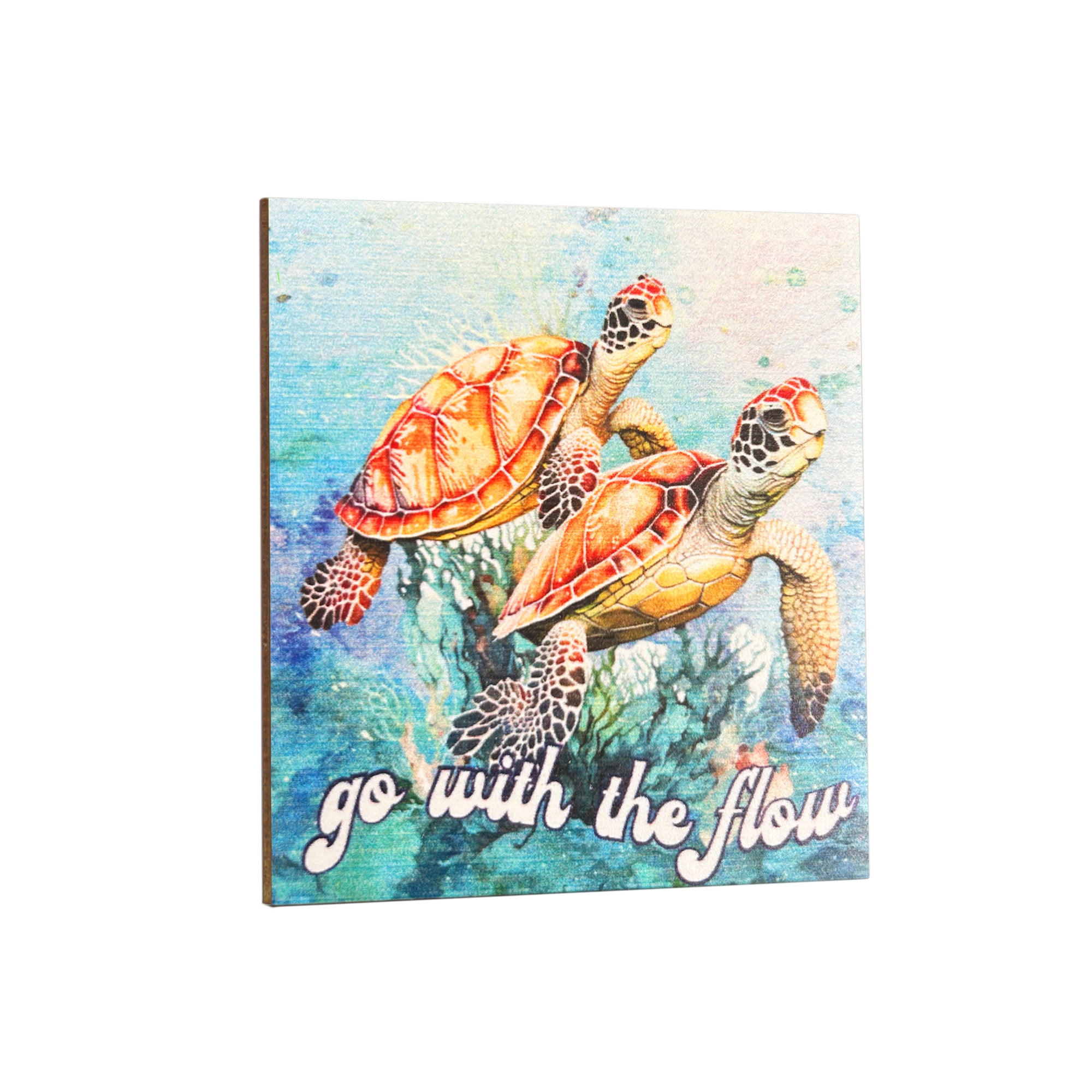 JennyGems Go with The Flow Inspirational Fridge Magnets, Turtle Decor ...