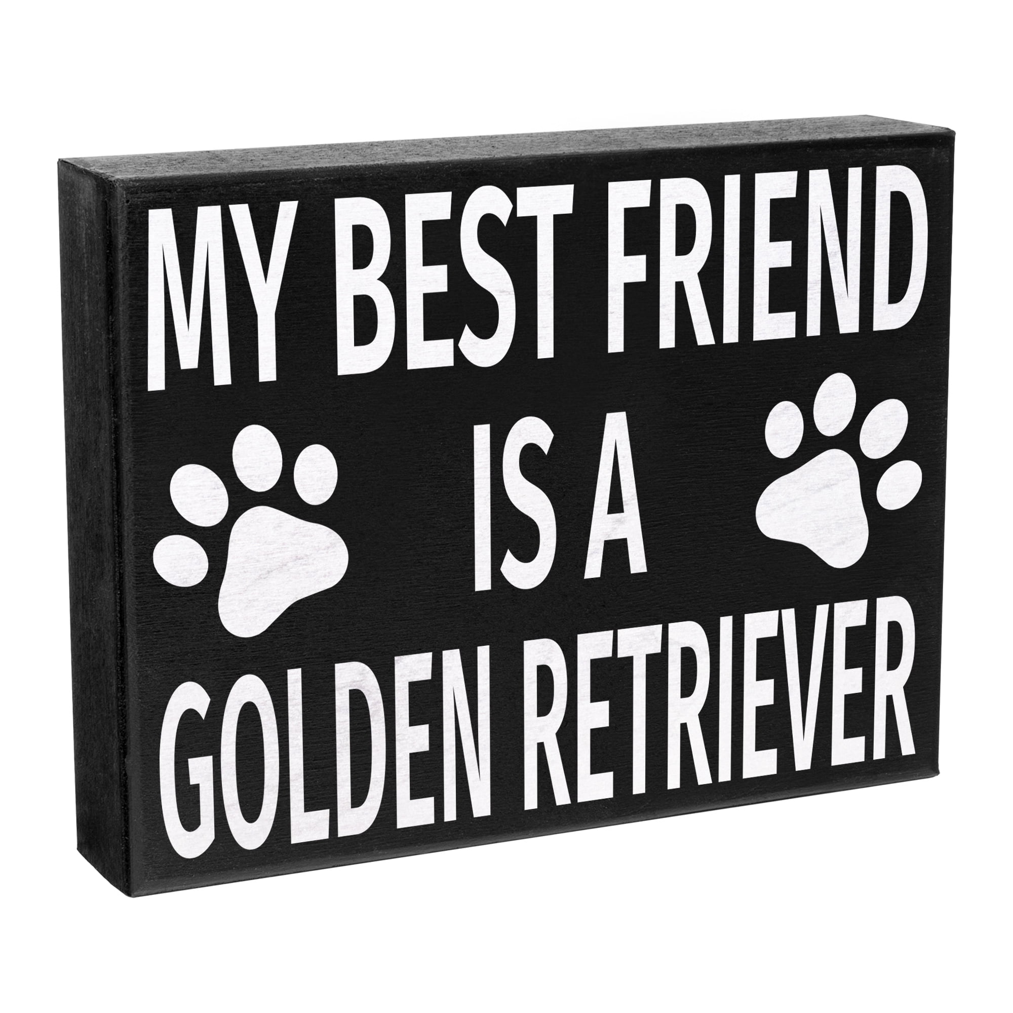 JennyGems Golden Retriever Sign, My Best Friend Is a Golden Retriever ...
