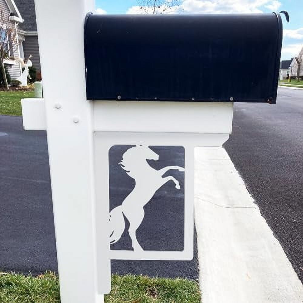 JennyGems Horse Mailbox and Decorative PVC Porch Bracket, Mailbox Decor ...