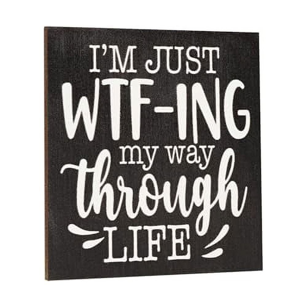 JennyGems I’m Just WTF-ING My Way Through Life Funny Fridge Magnet, 3 x ...