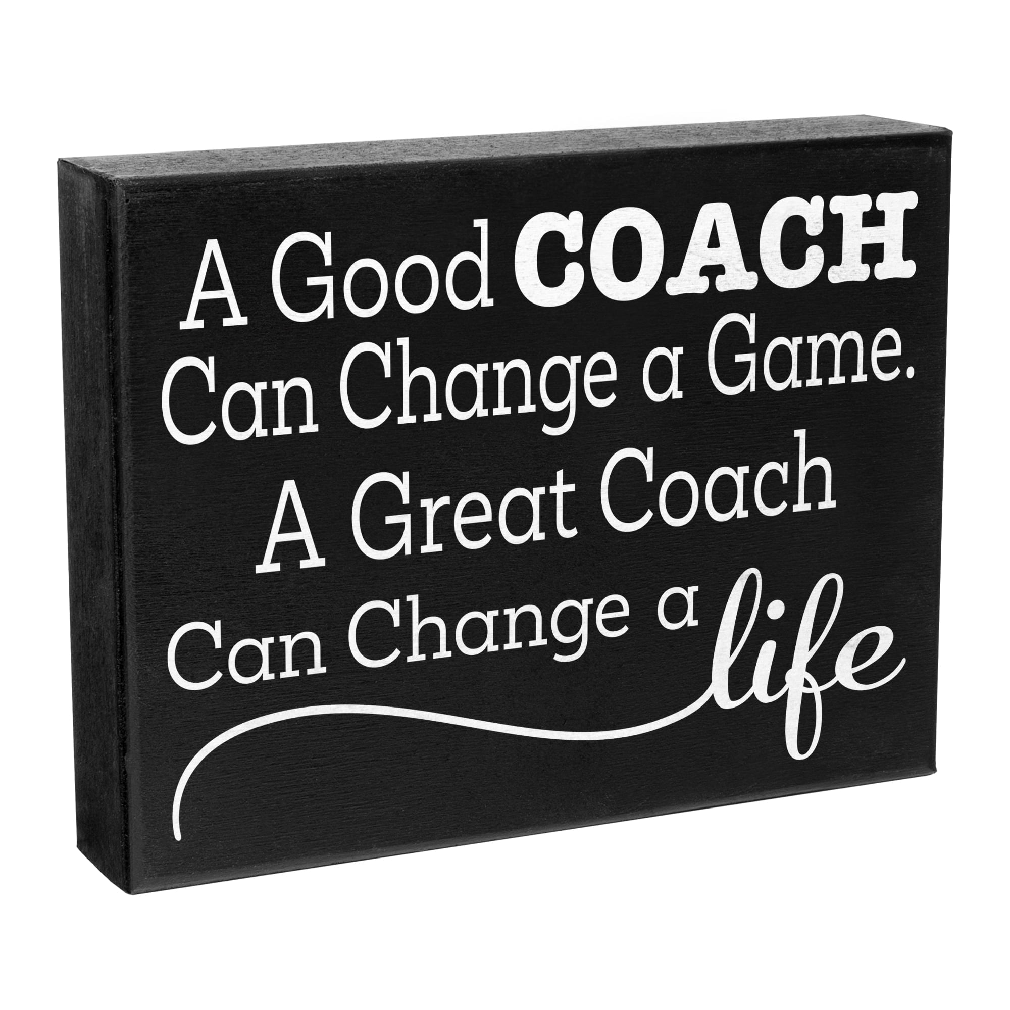 JennyGems Coach Gift, Wooden Sign Decor, Inspirational Quote, 8x6 ...