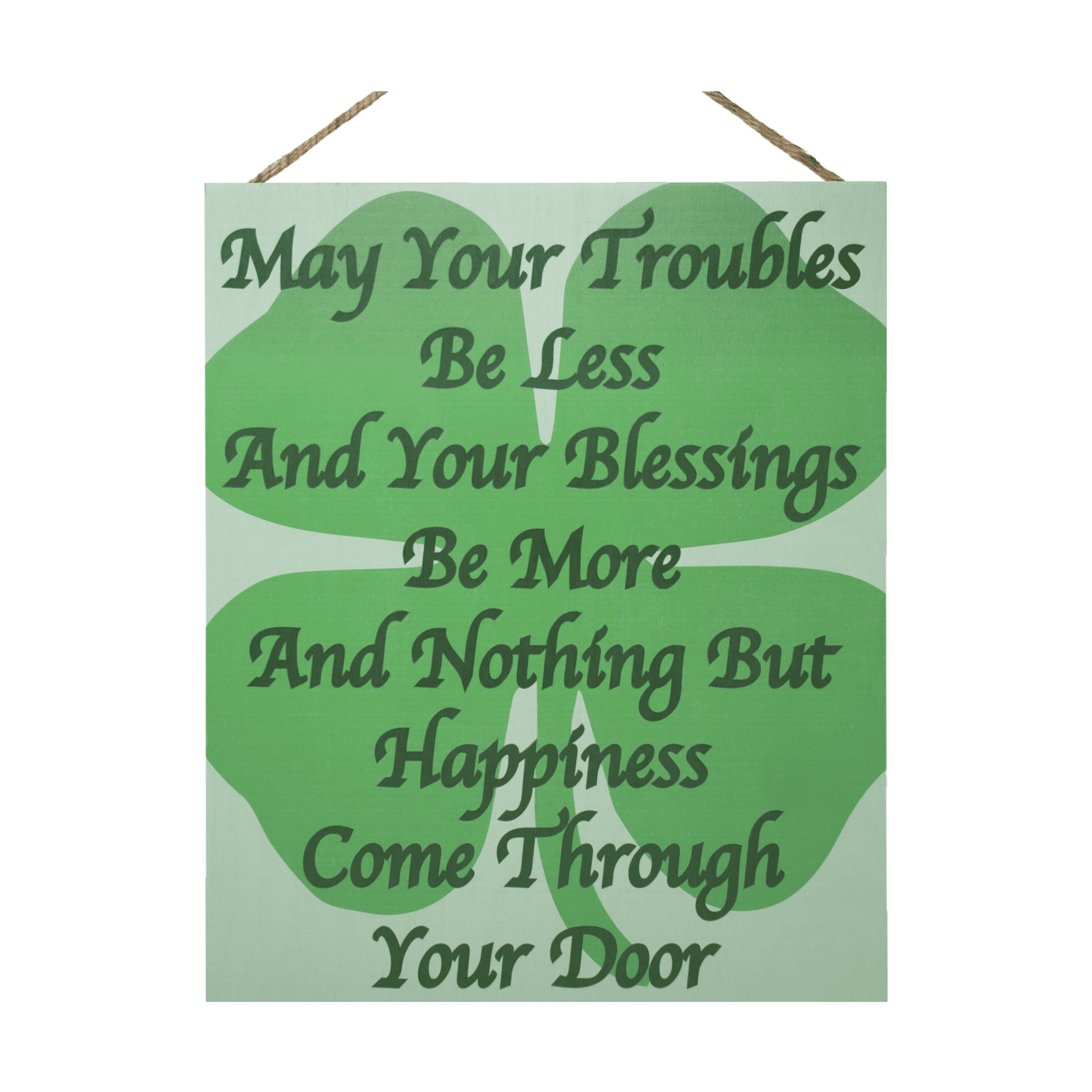 JennyGems Irish Blessing May Your Troubles Be Less Sign, Irish Prayer ...