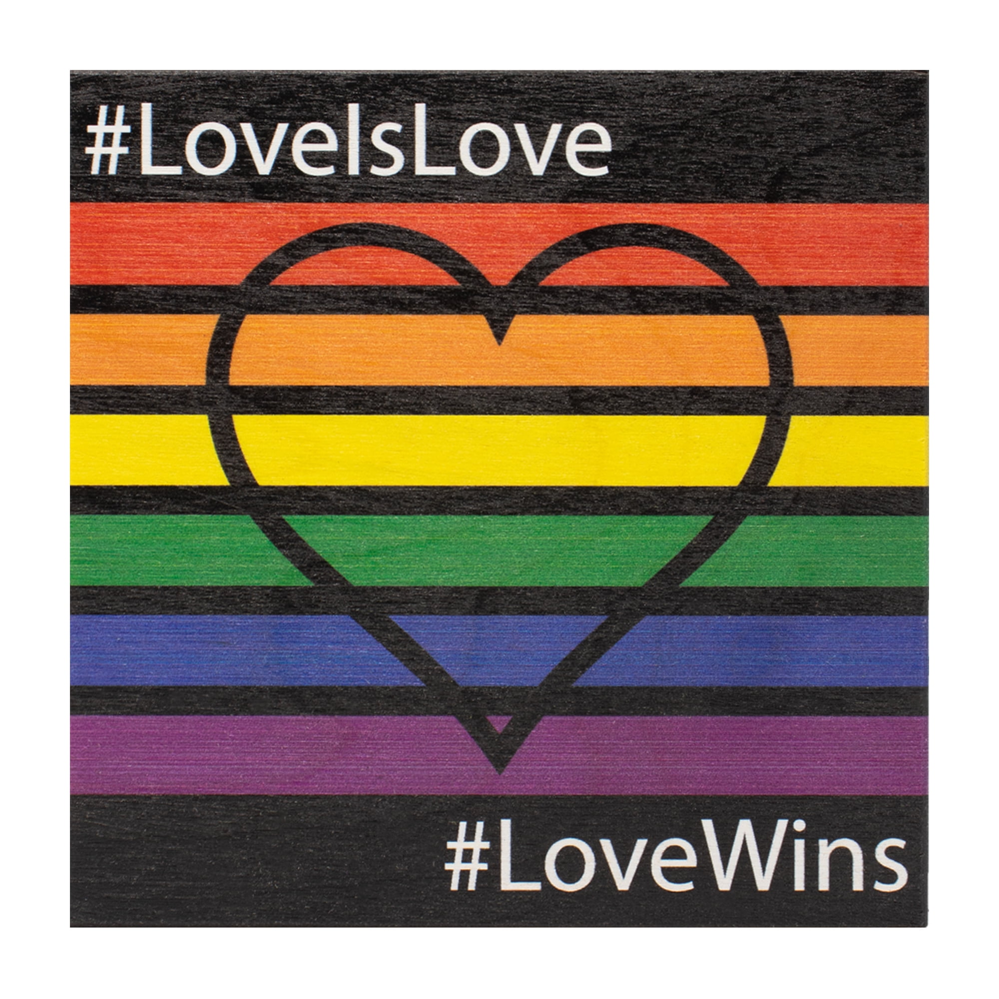 JennyGems LGBT Gay Pride Sign, Love Is Love Rainbow Pride Decorations ...