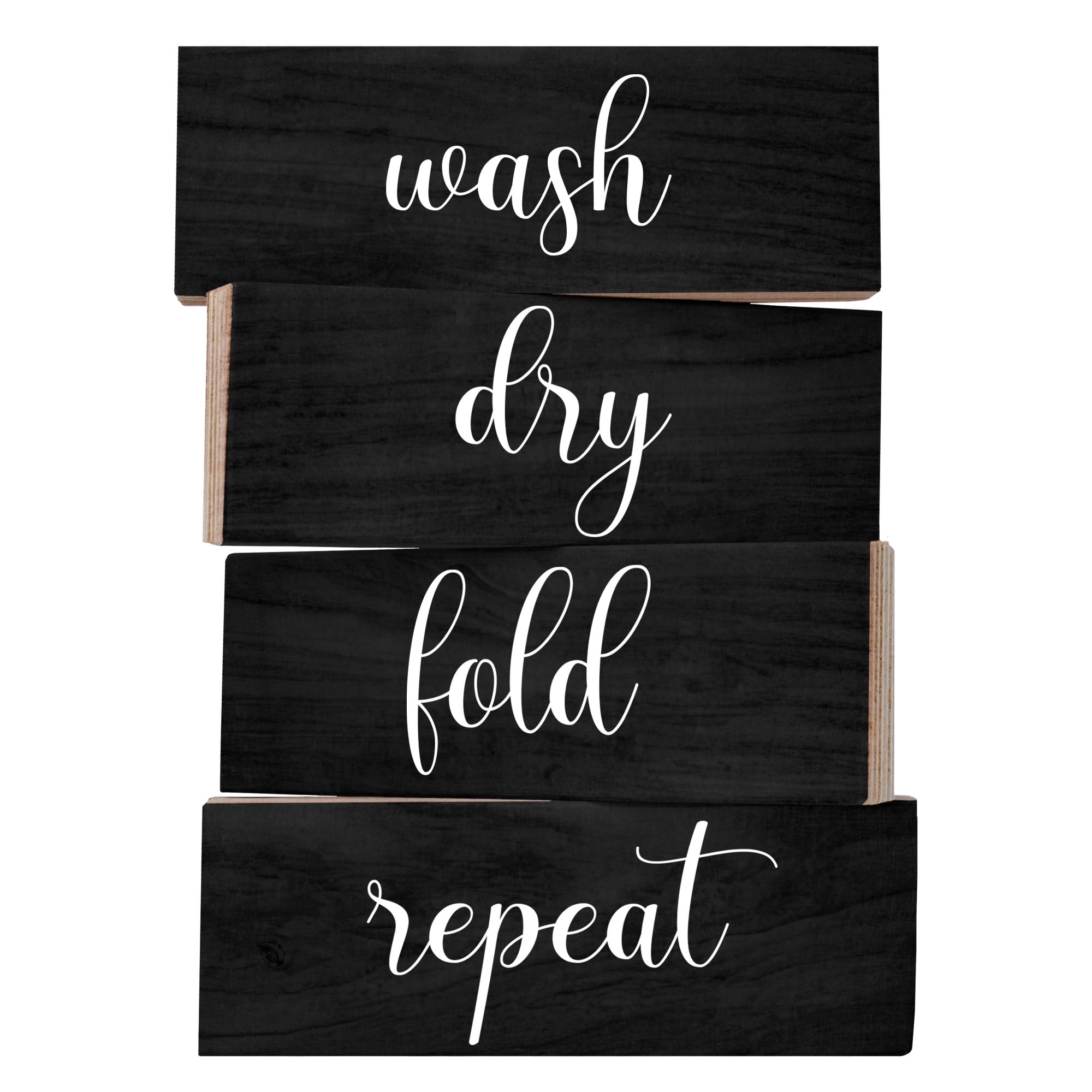 JennyGems Laundry Signs, Farmhouse Laundry Room Decor, Wash Dry Fold ...