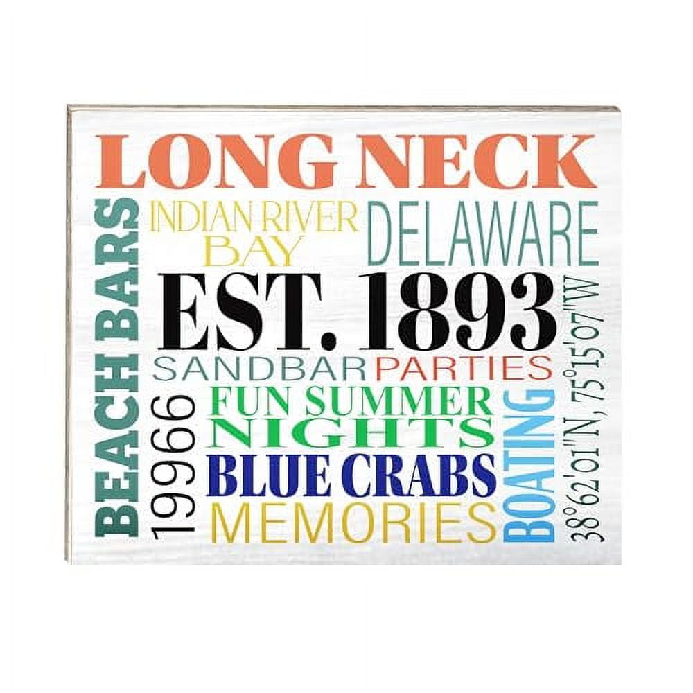 JennyGems Long Neck Delaware Gifts and Souvenirs, Delaware Sign, Beach ...