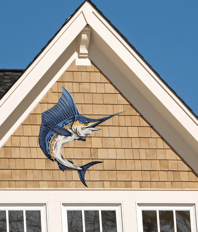 JennyGems Outdoor Marlin Fish Sign, 3 Ft, Fishing Decor - Walmart.com