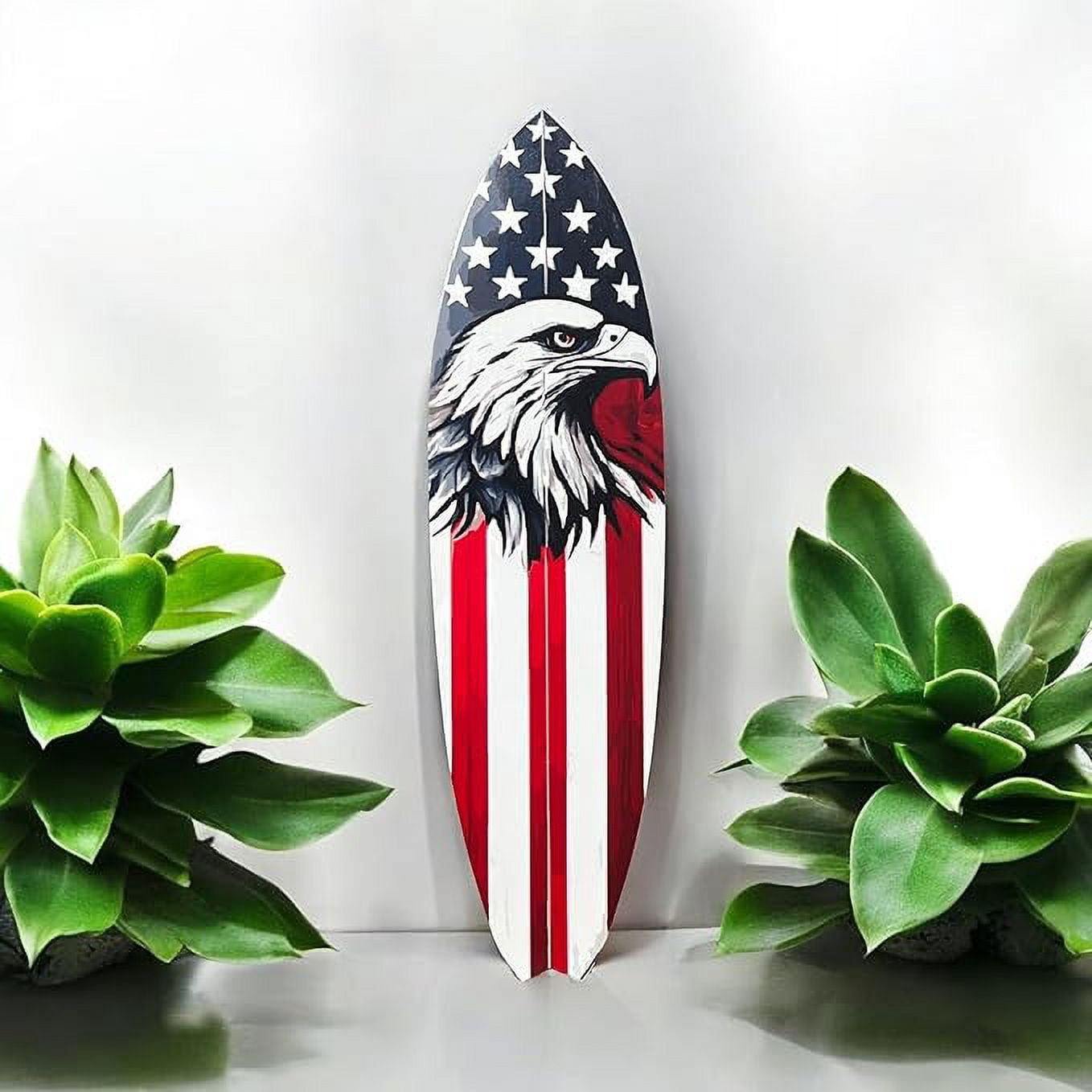 Outdoor Patriotic Americana Surfboard, Americana Wall Hanging ...