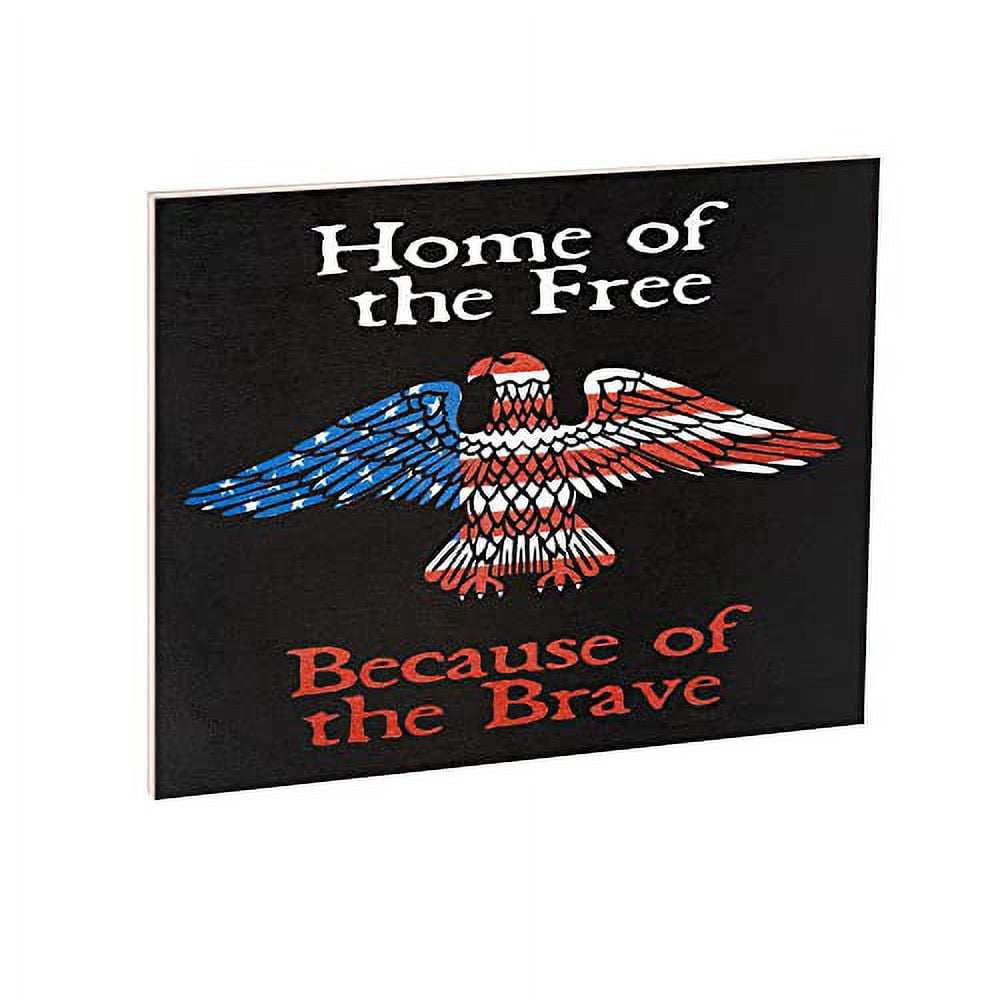 JennyGems Patriotic Decorations, Home of the Free Because of the Brave ...