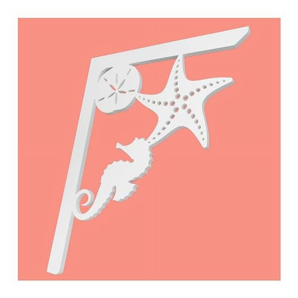 JennyGems Seahorse Mailbox Bracket and Porch Decor with Sand Dollar and ...
