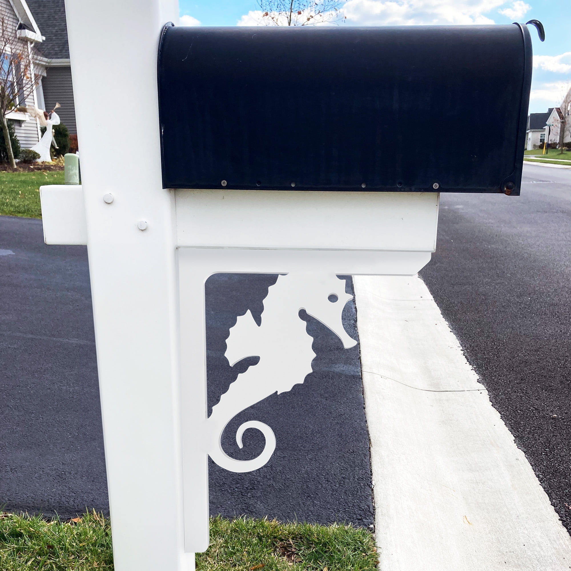 Seahorse Mailbox and Porch Bracket, Mailbox Decoration - Walmart.com