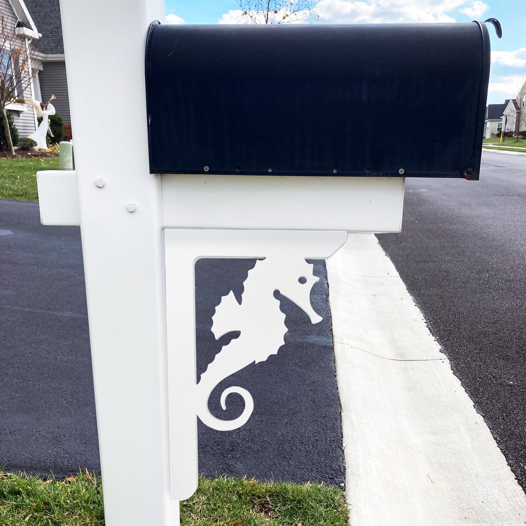 JennyGems Seahorse Mailbox or Porch Bracket, Mailbox Decor, Beach House ...