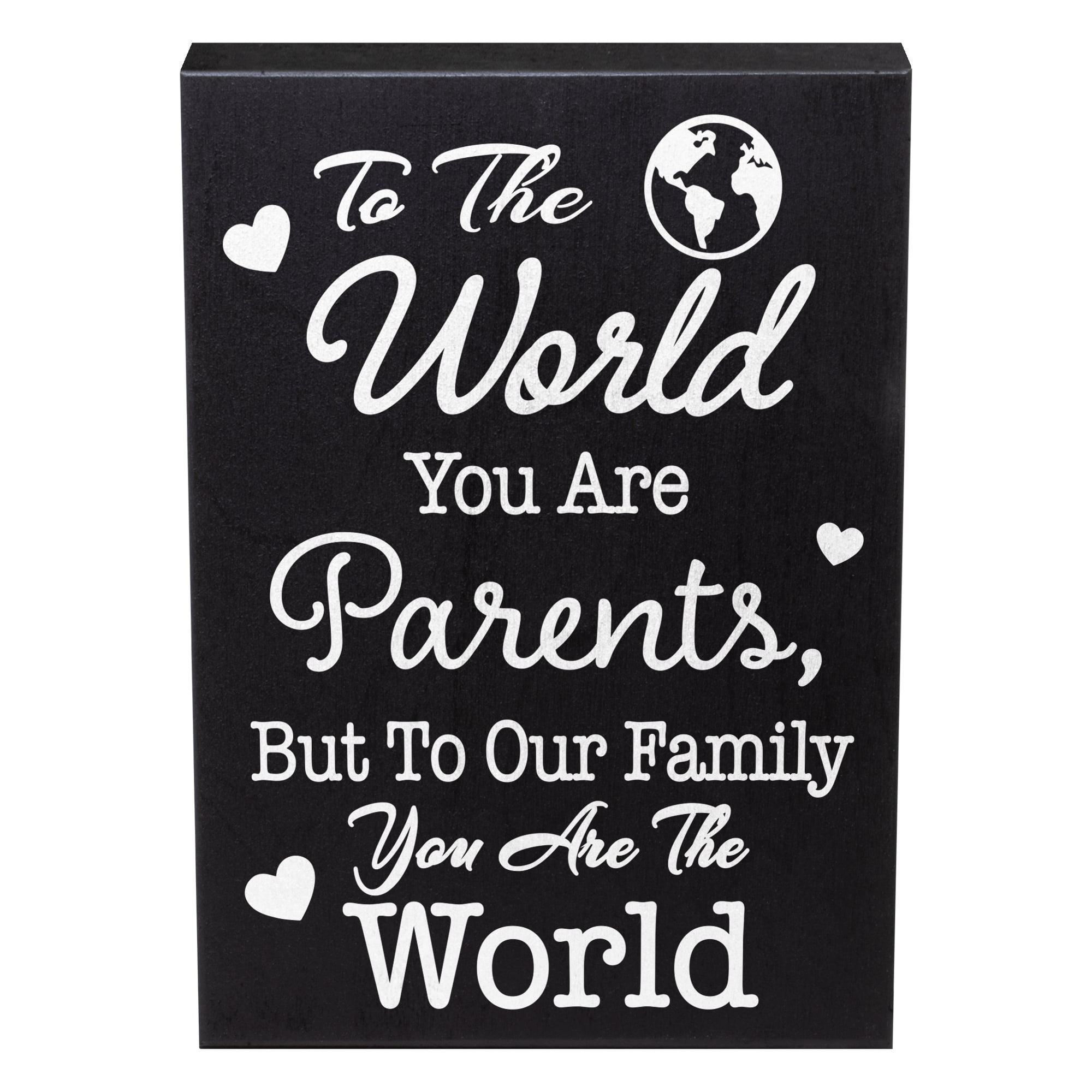 JennyGems To the World You Are Parents Sign, Parents Anniversary Gift ...