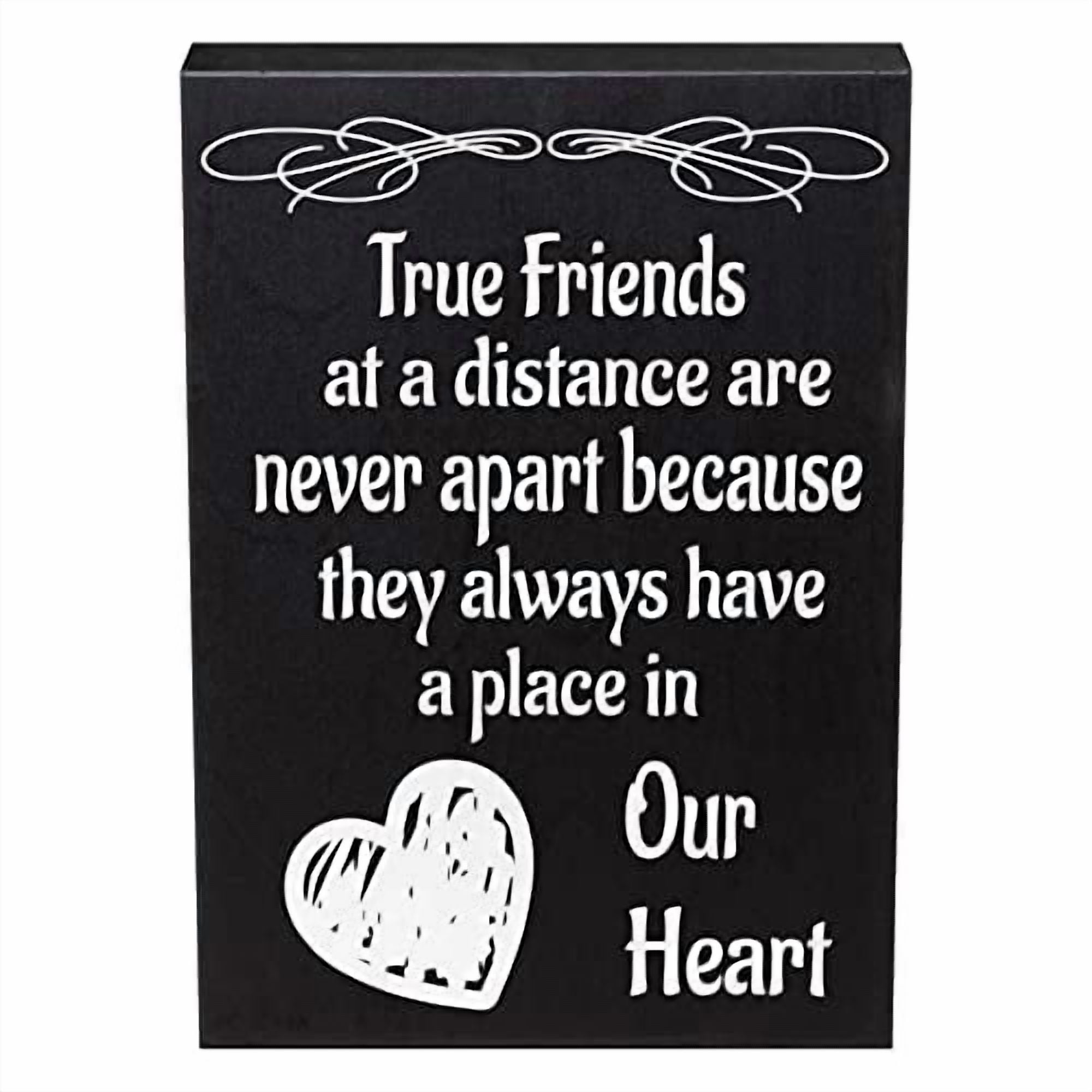 JennyGems True Friends Are Never Apart Sign - Heartfelt Friendship Gift ...