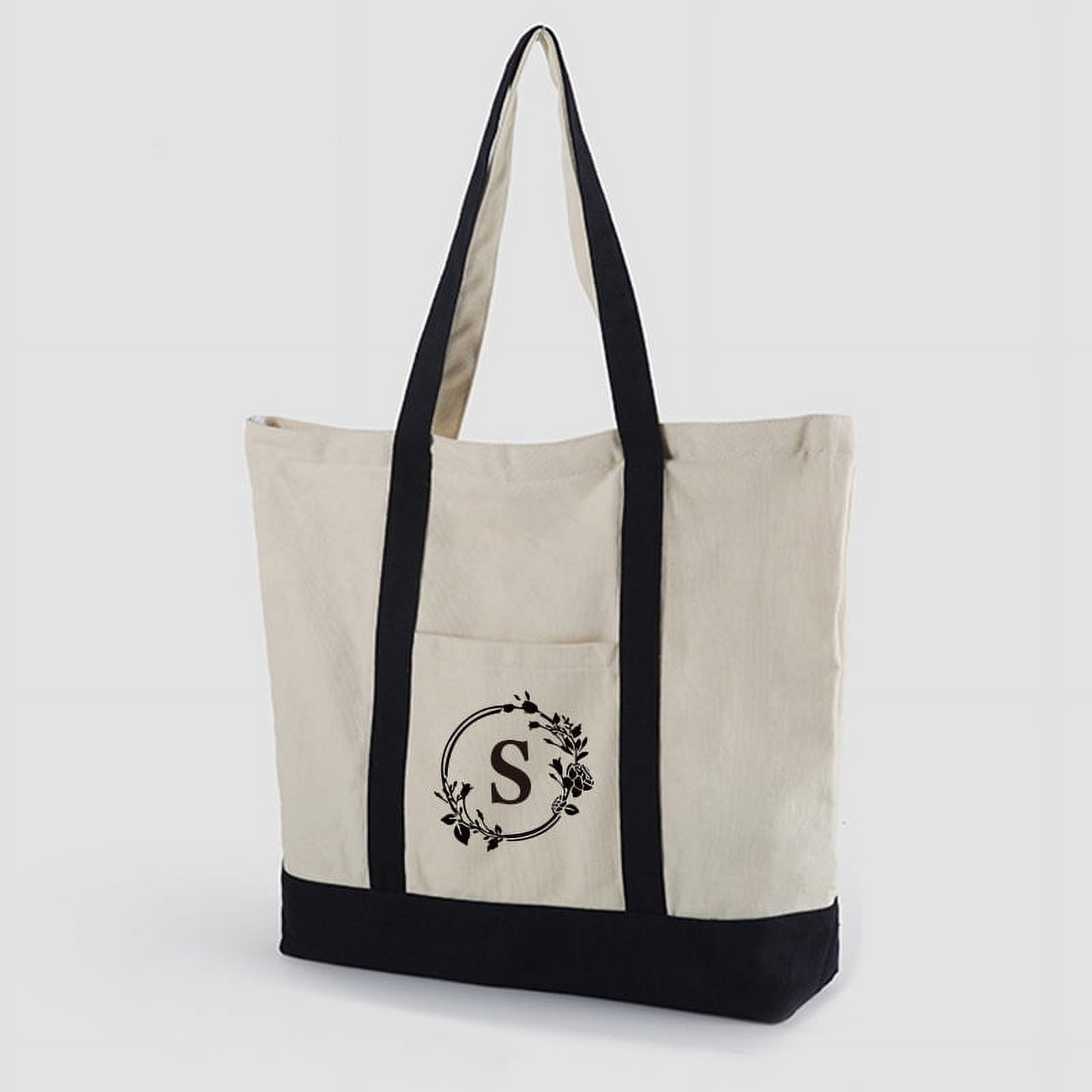 JennyShop Canvas Bag Simple Cotton and Linen Canvas Bag Blank ...
