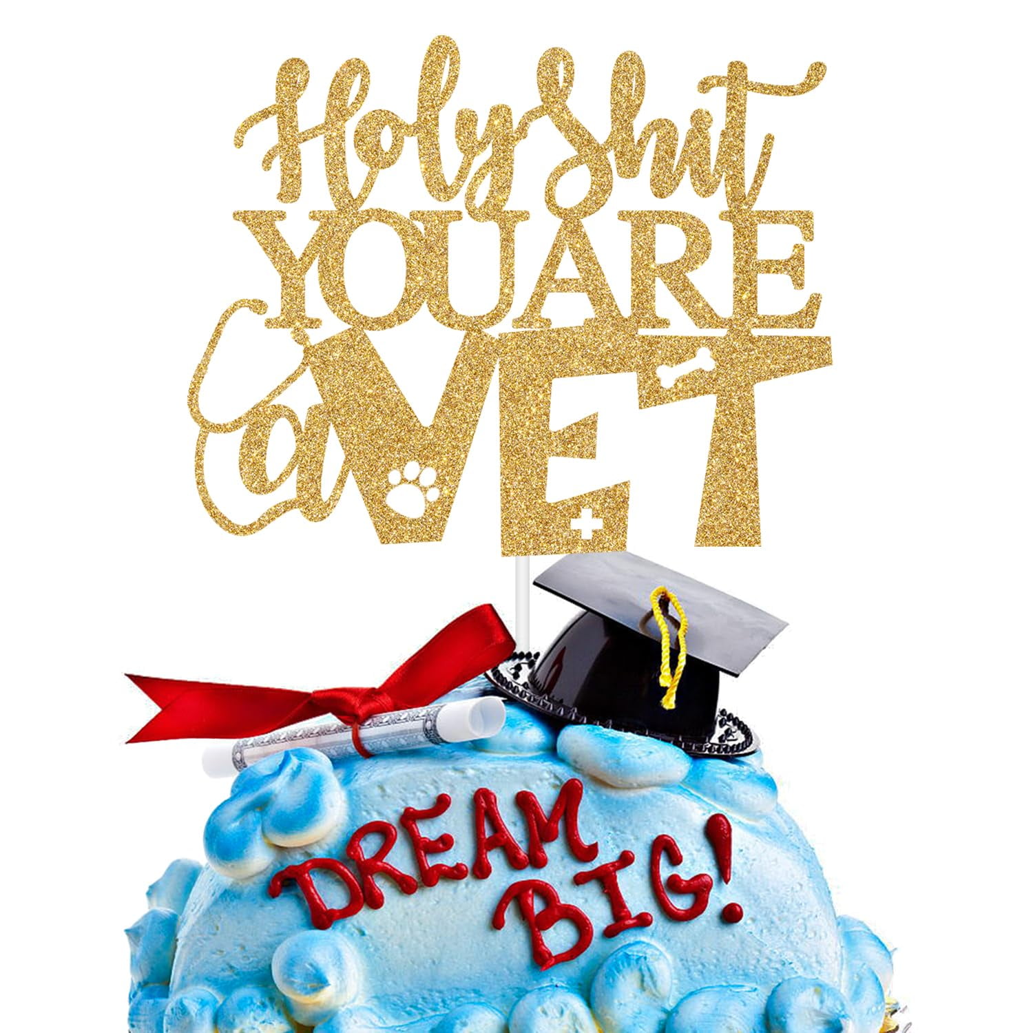 Jenrtvis Future VET Cake Topper, You're a H2FSDVET Cake Decor, Congrats ...