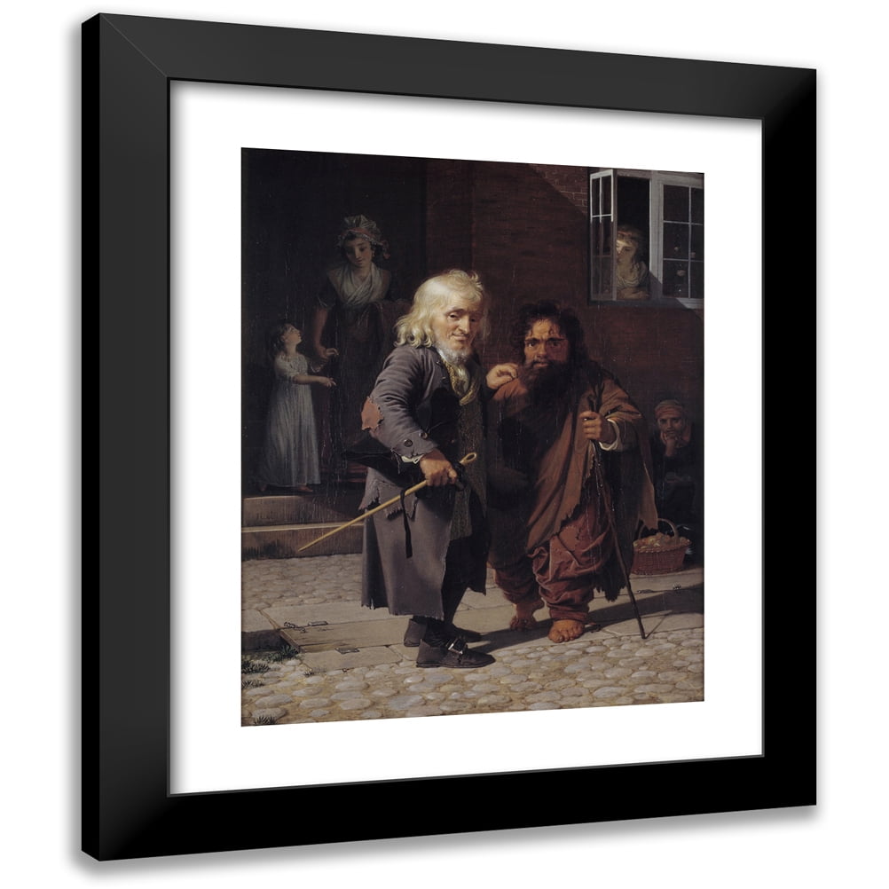 Jens Juel 12x14 Black Modern Framed Museum Art Print Titled - Two ...