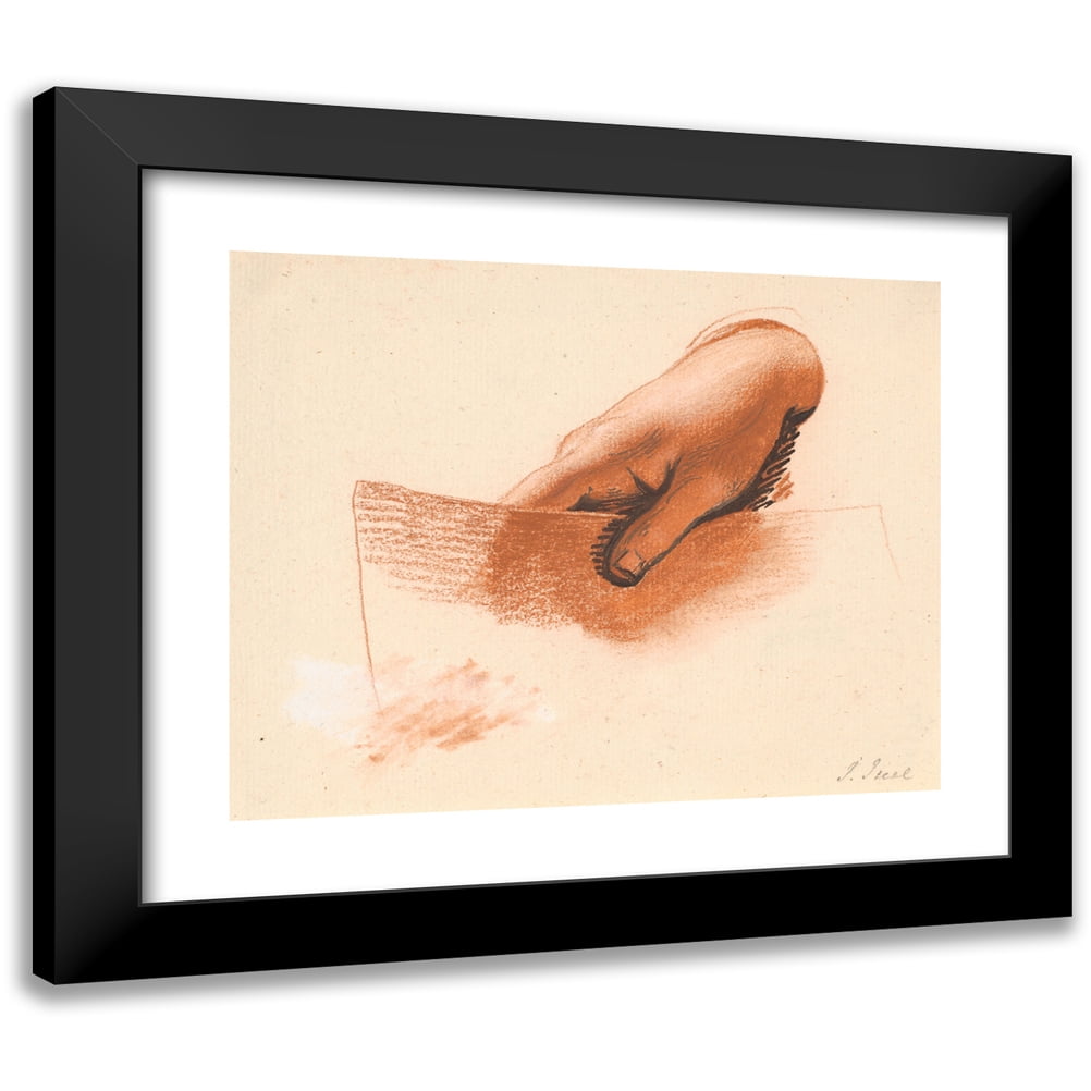 Jens Juel 14x12 Black Modern Framed Museum Art Print Titled - Study of ...