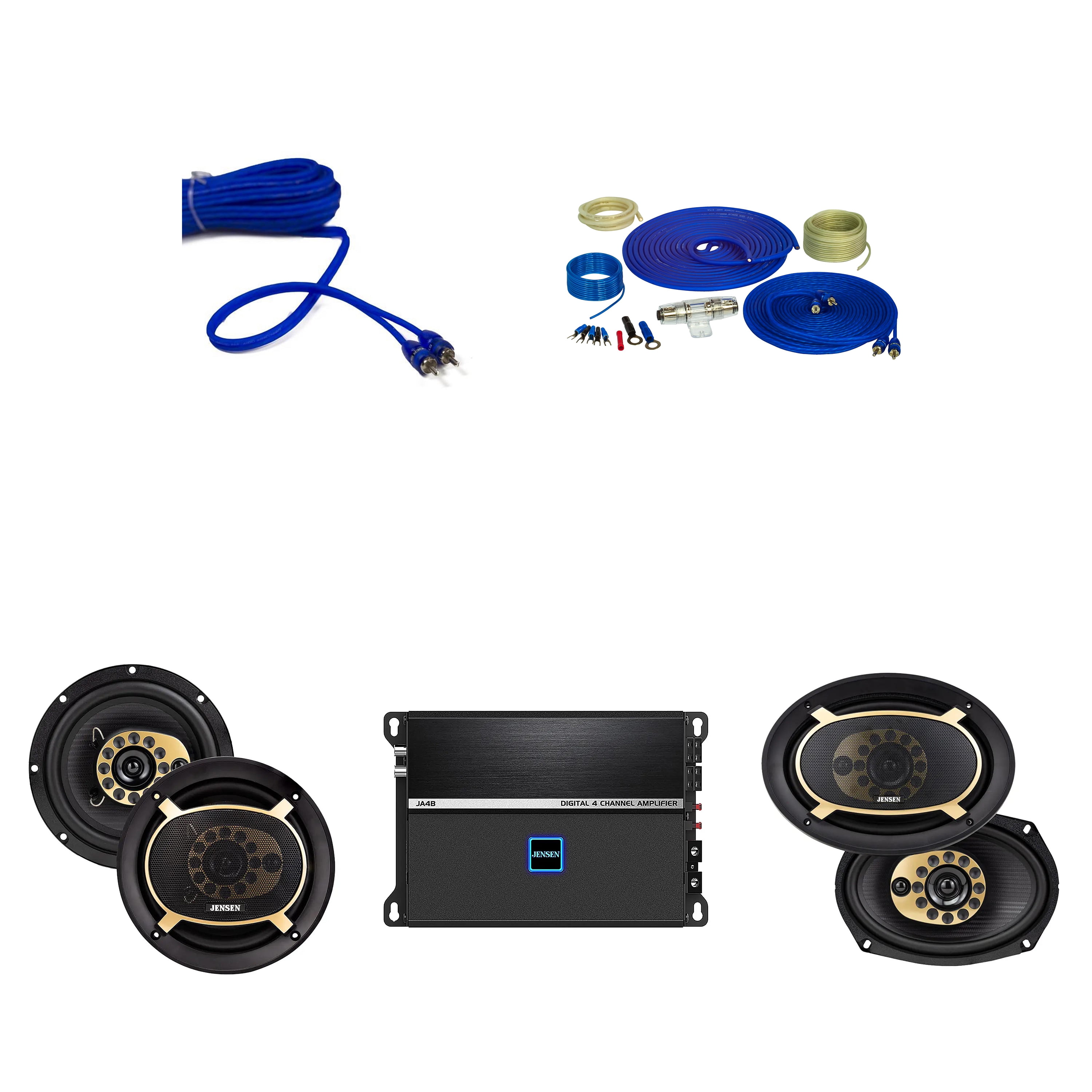 Jensen 1 Pair JS65T 6.5" and 1 Pair JS69T 3-Way Speakers Triaxial with ...