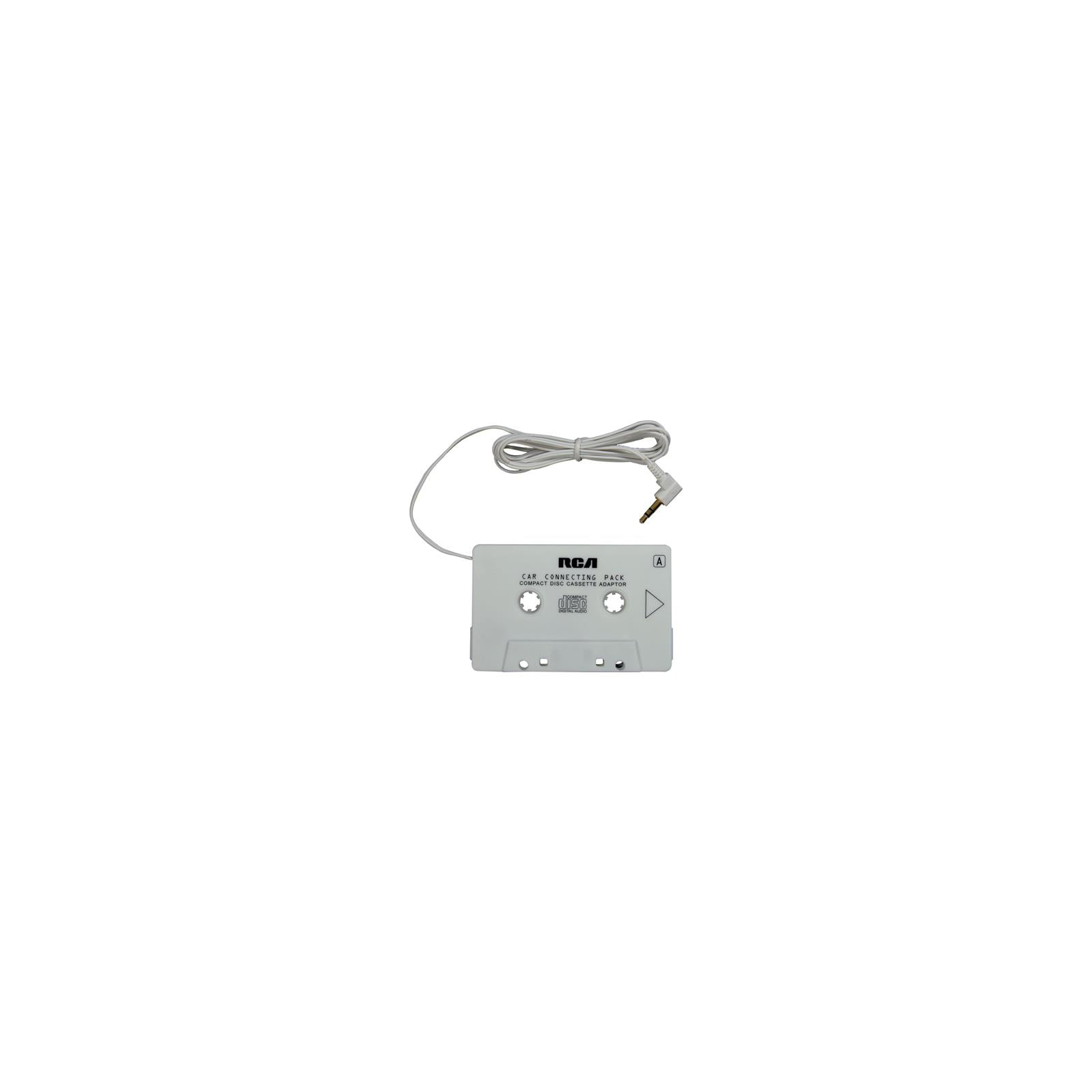 Jensen 2 Ft. Cord 3.5mm Plug White Auto Cassette Adapter JAH760V ...