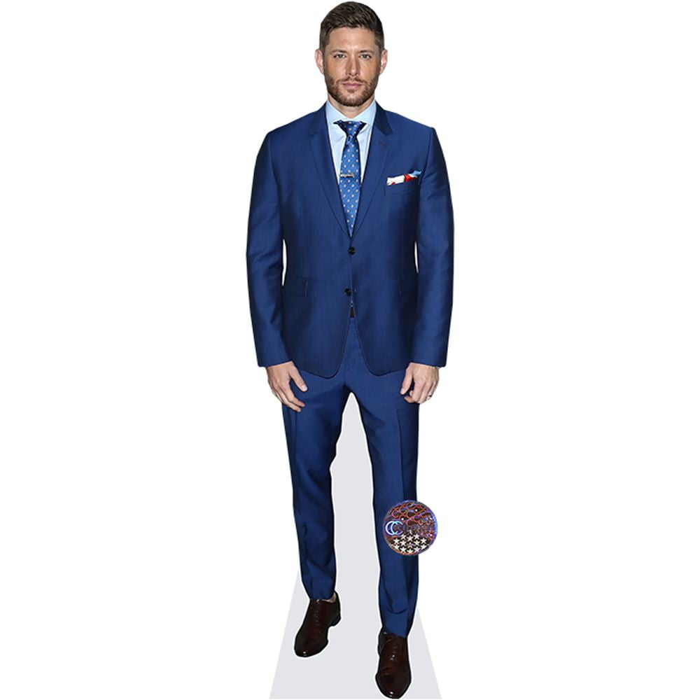 Jensen Ackles (Blue Suit) Mini Cardboard Cutout Standee - Walmart.com