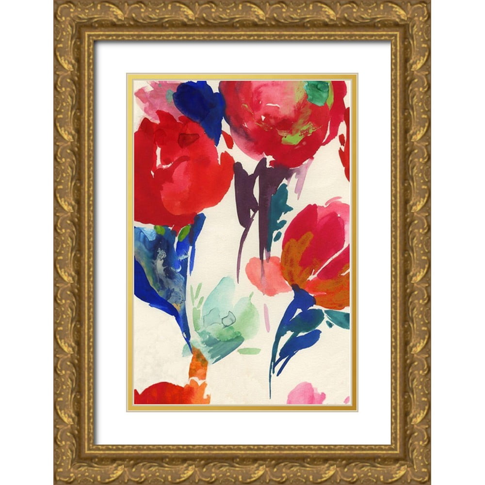 Jensen, Asia 11x14 Gold Ornate Wood Framed with Double Matting Museum ...