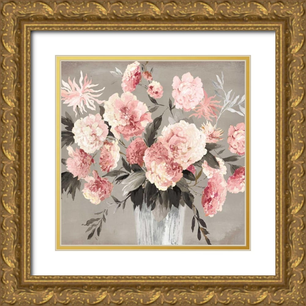 Jensen, Asia 12x12 Gold Ornate Wood Framed with Double Matting Museum ...