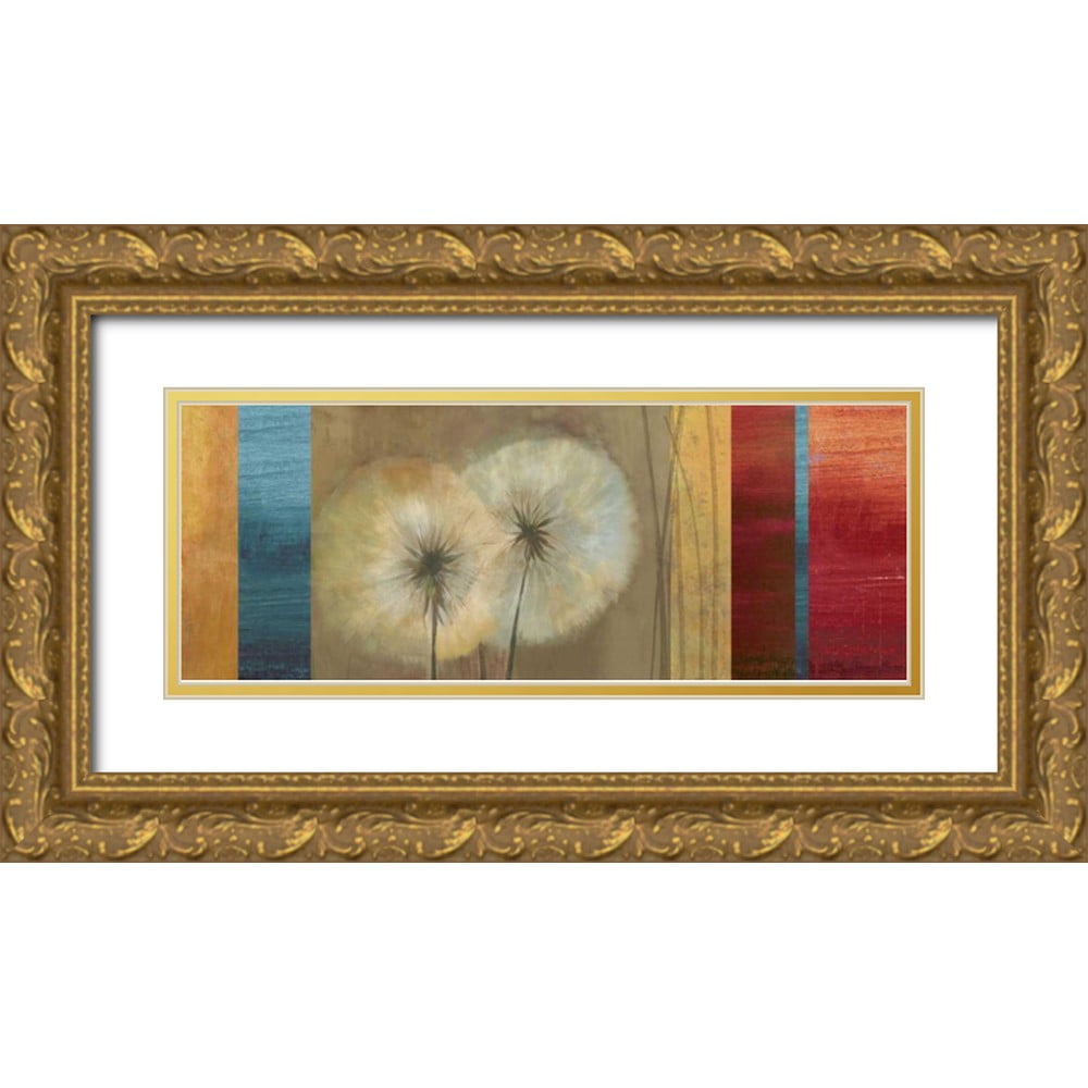 Jensen, Asia 14x8 Gold Ornate Wood Framed with Double Matting Museum ...