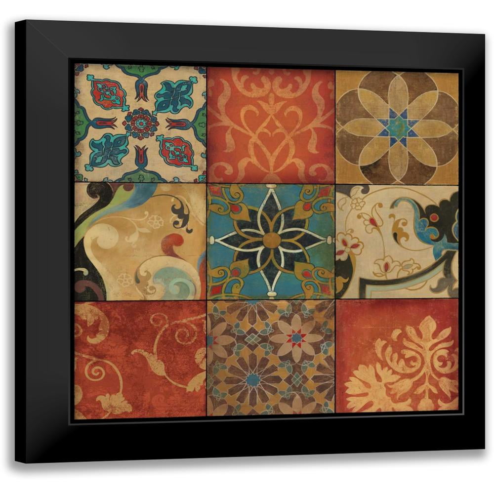 Jensen, Asia 15x15 Black Modern Framed Museum Art Print Titled - Mosaic ...